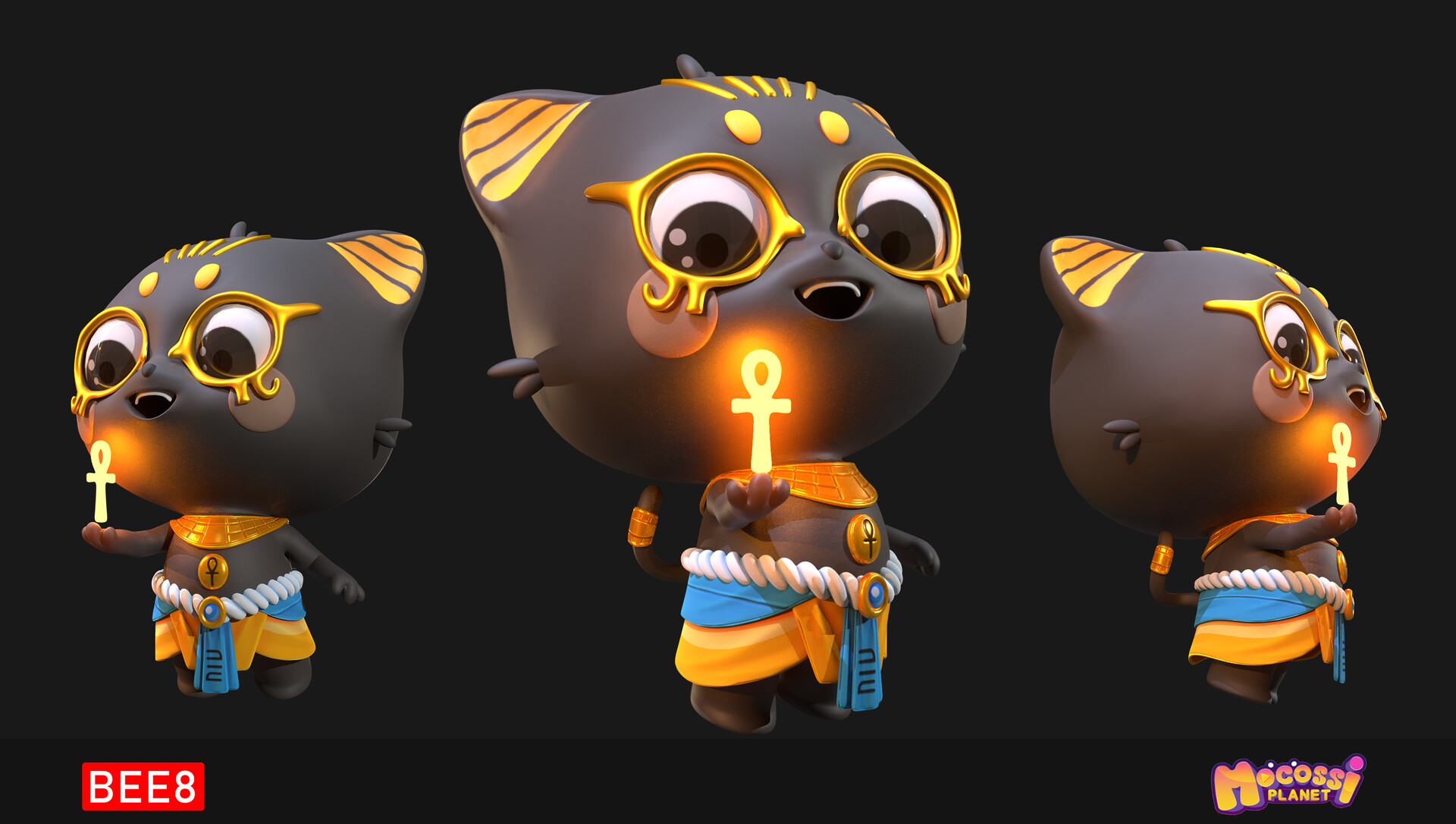 ArtStation - Egyptian 3D Cartoon character for game