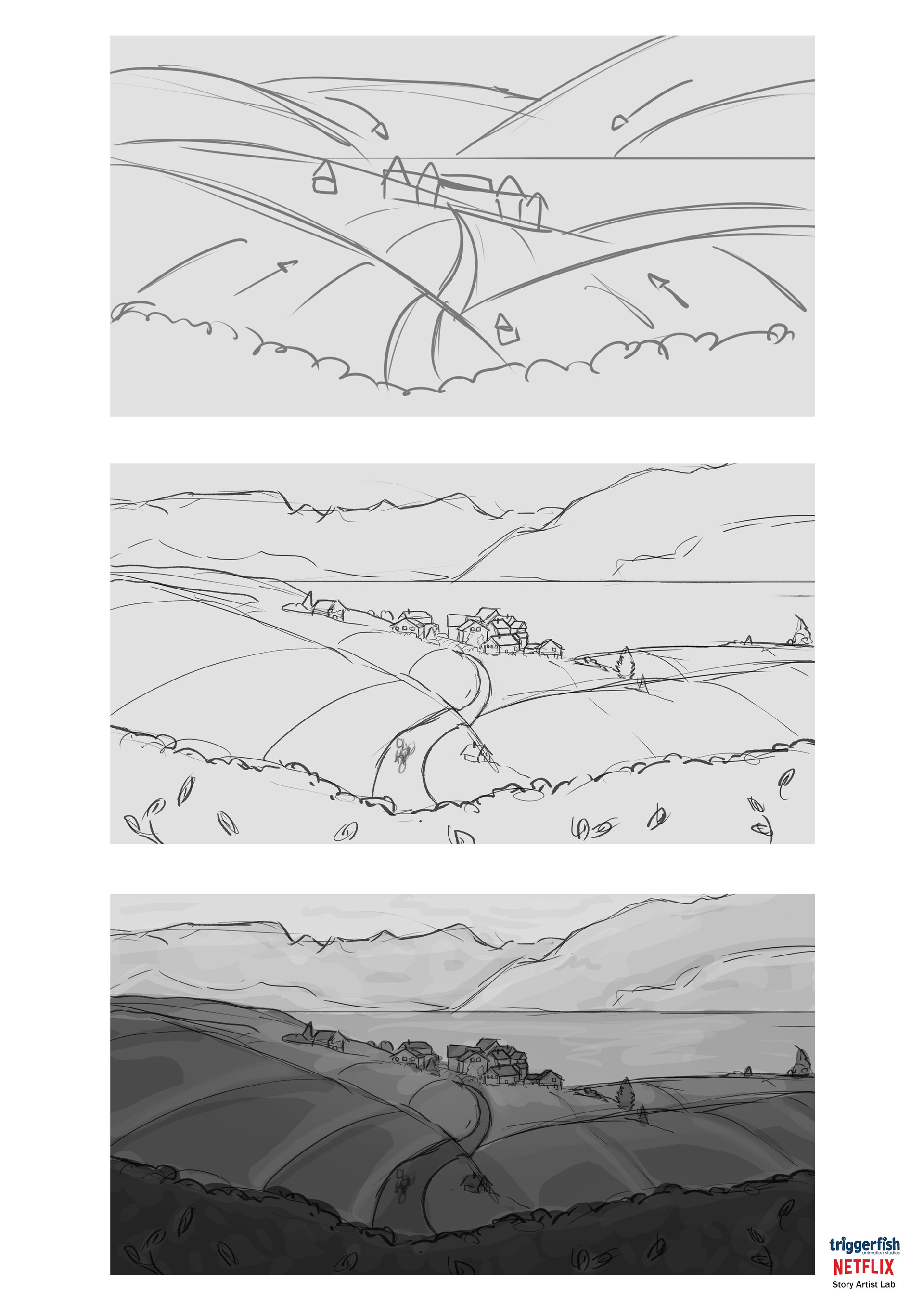 ArtStation - Staging and Composition Hills