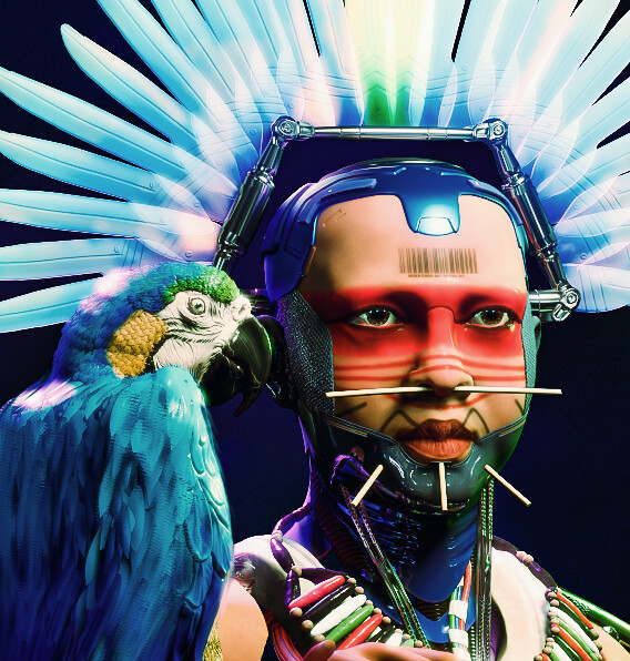 ArtStation - Indio Cyberpunk Amazonas Brazil