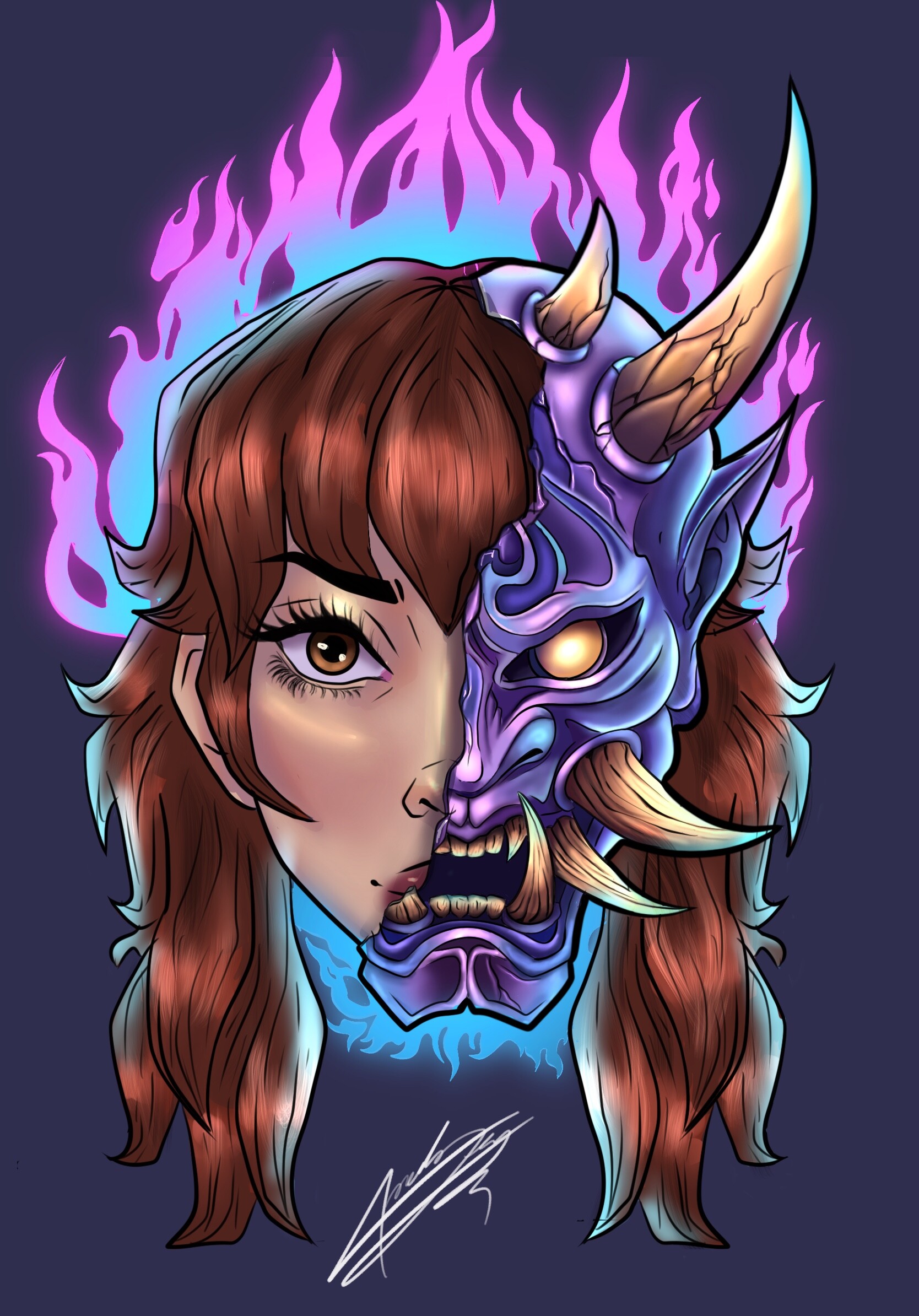 ArtStation - Oni-human