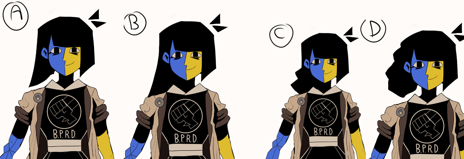 Ranpakoka 🍰 - ENA X HELLBOY: the future agent. (Crossover fan concept ...