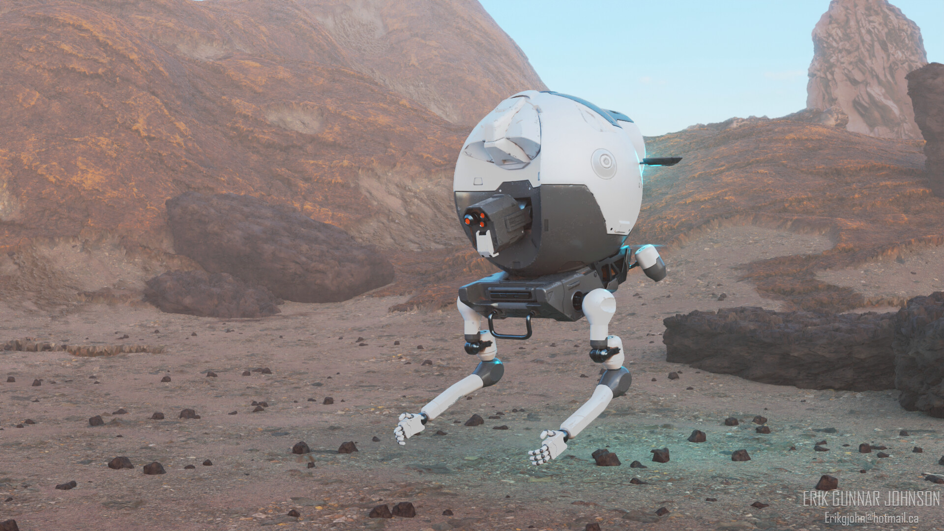 ArtStation - Science Probe Robot on Mars