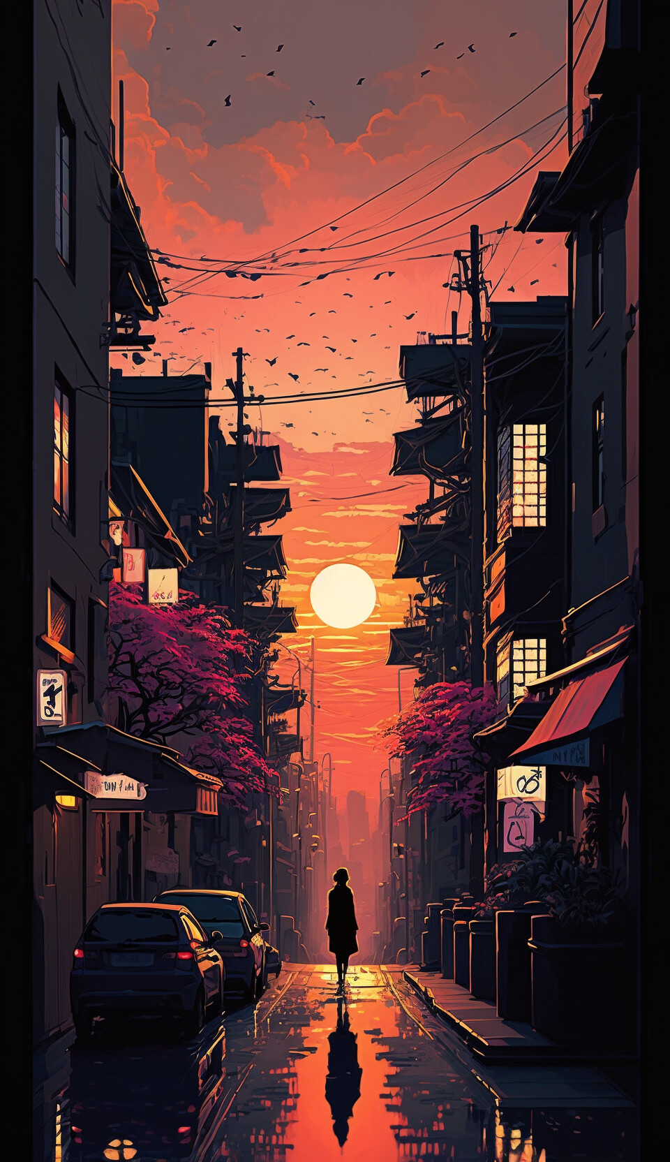 ArtStation - Sunset Stroll: Kyoto's Hidden Charm