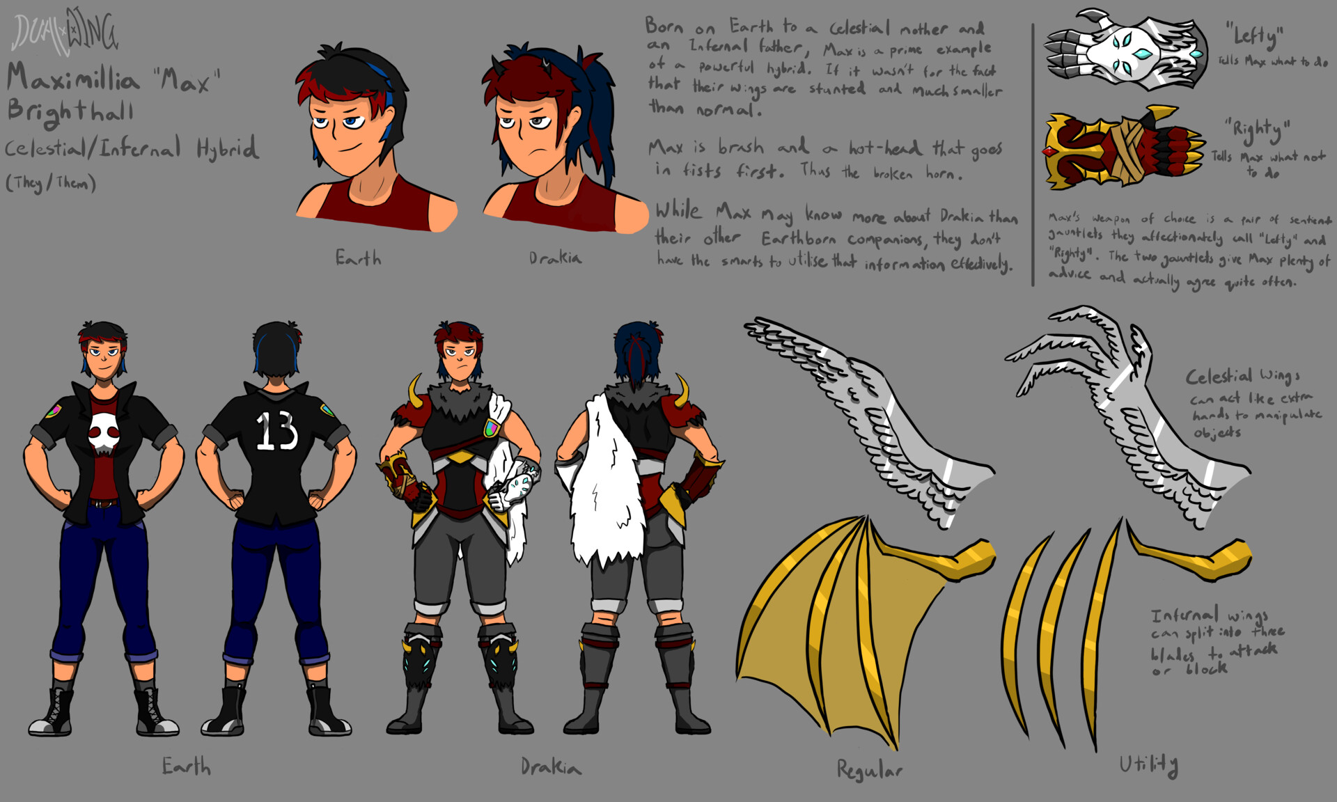 ArtStation - Maximillia 'Max' Brighthall character sheet