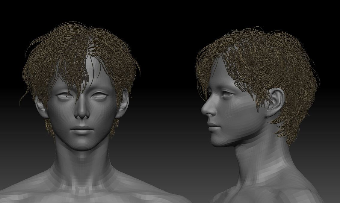 Yimei Zhu - Grooming&Texturing Study For Semi-Realistic Character (WIP)