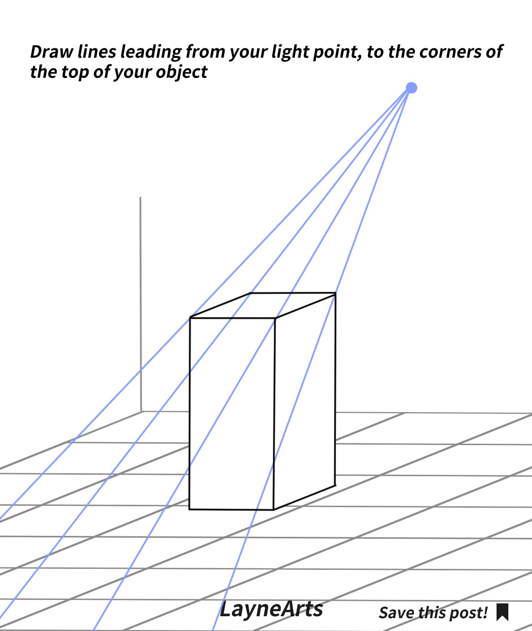 how to draw cast shadows