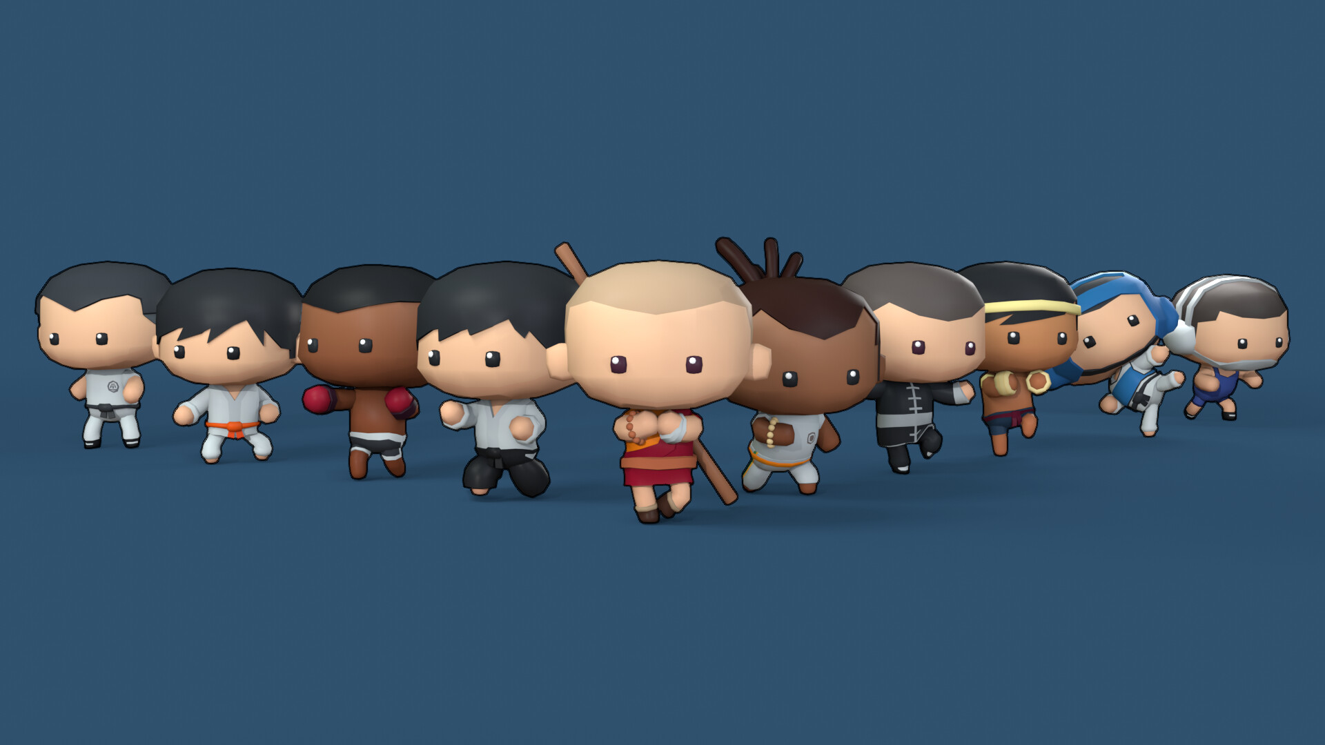 ArtStation - Mini Chibi | Martial Arts