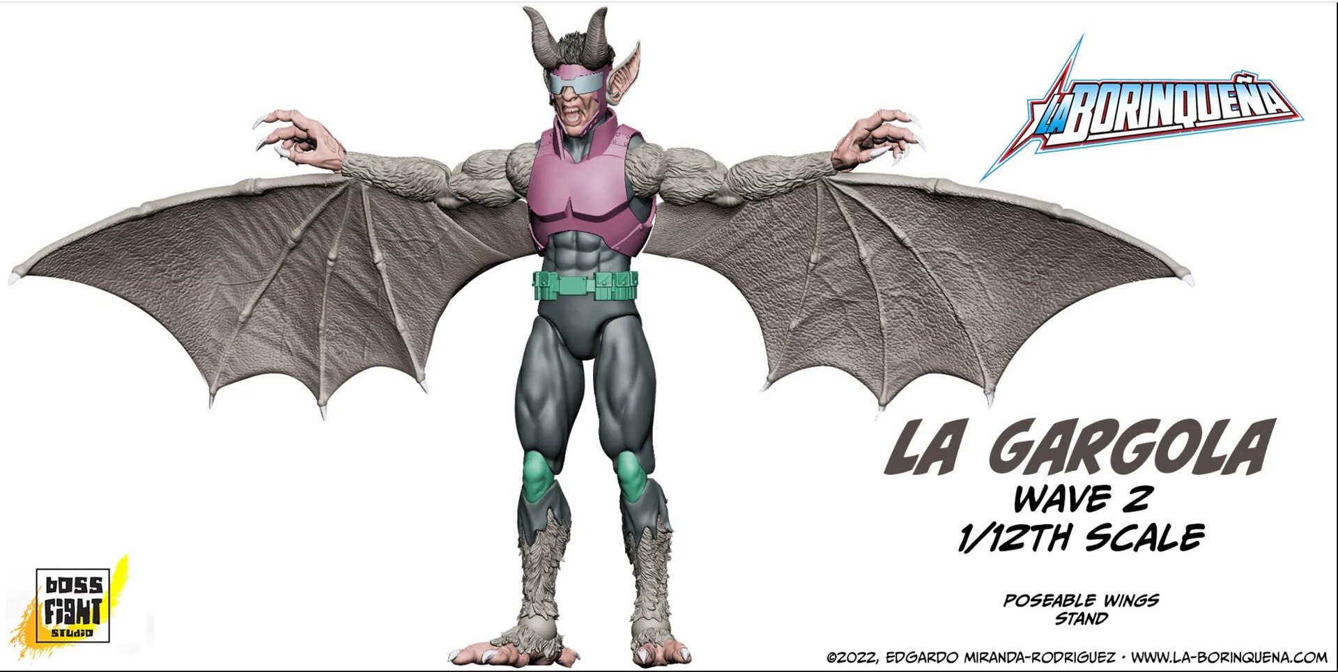 Ed Delos Reyes - La Gargola Head and Leg sculpts for La Borinqueña