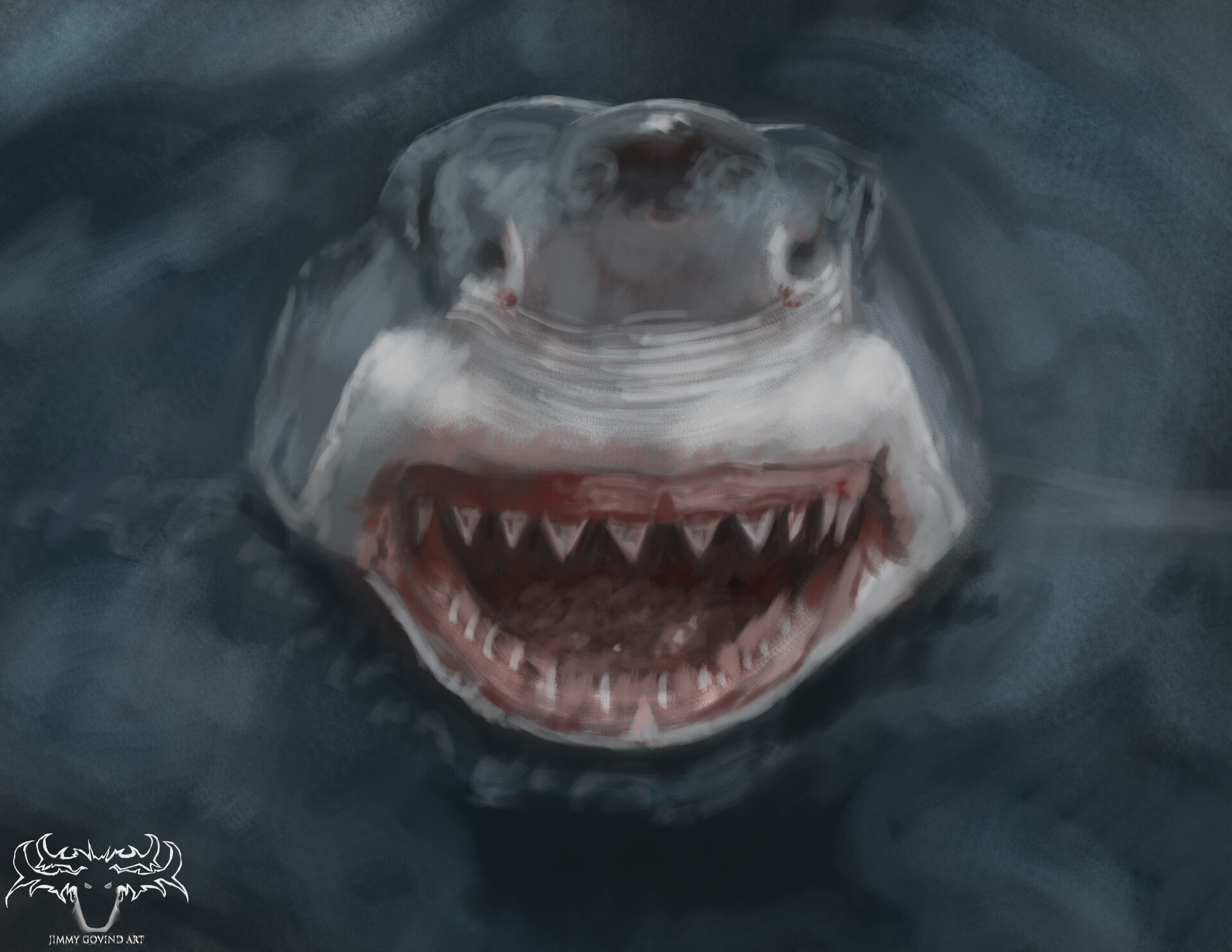 ArtStation - Great White Shark Sketch 01