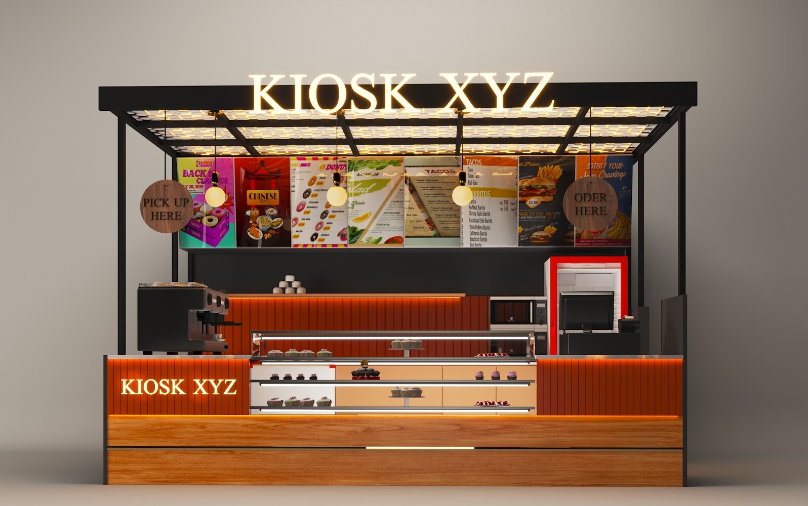 ArtStation - KIOSK 3D MODEL DESIGNED BY ME