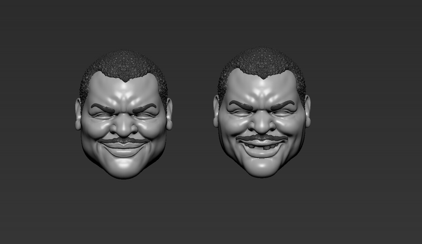 Ed Delos Reyes - William "Refrigirator" Perry practice sculpt