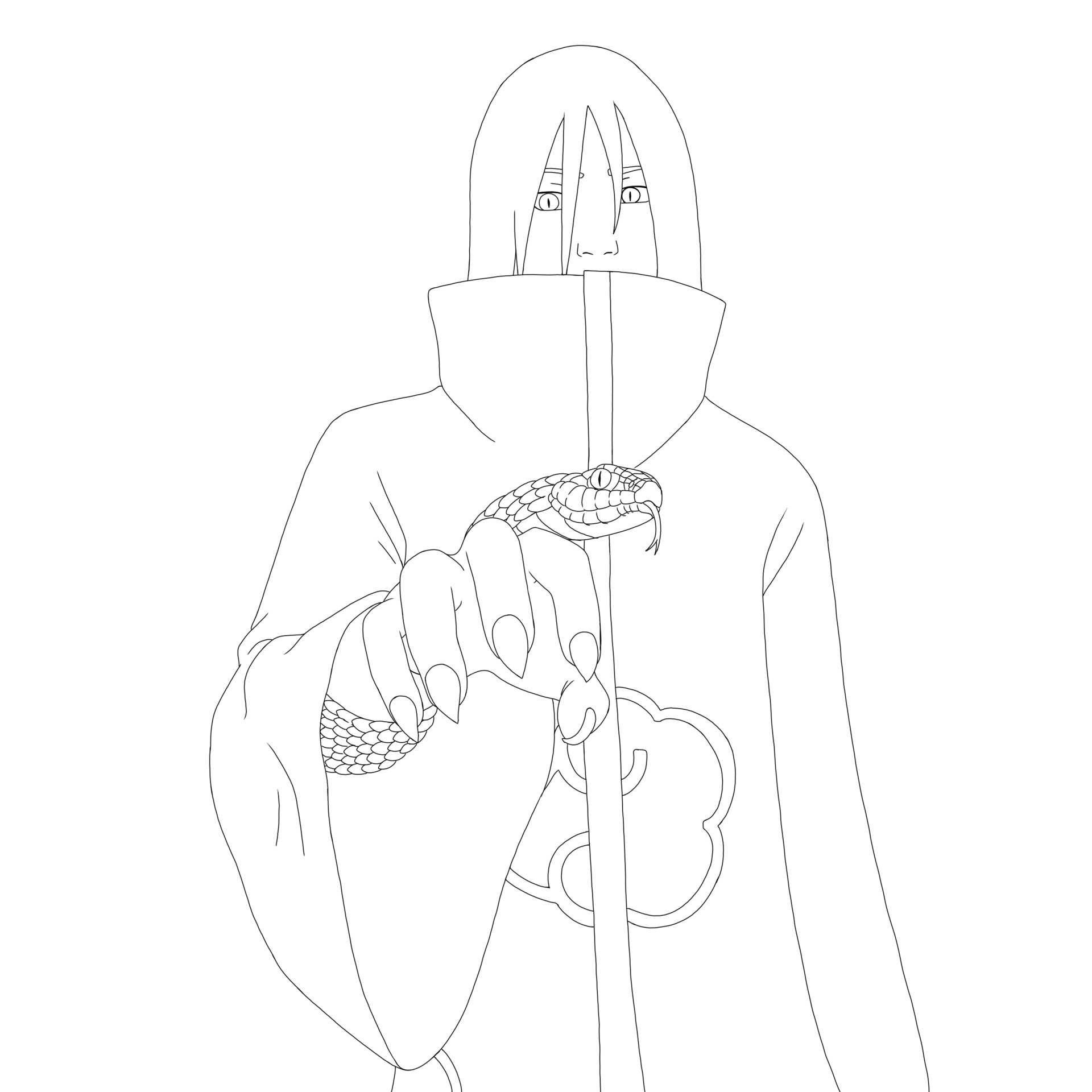 orochimaru coloring pages