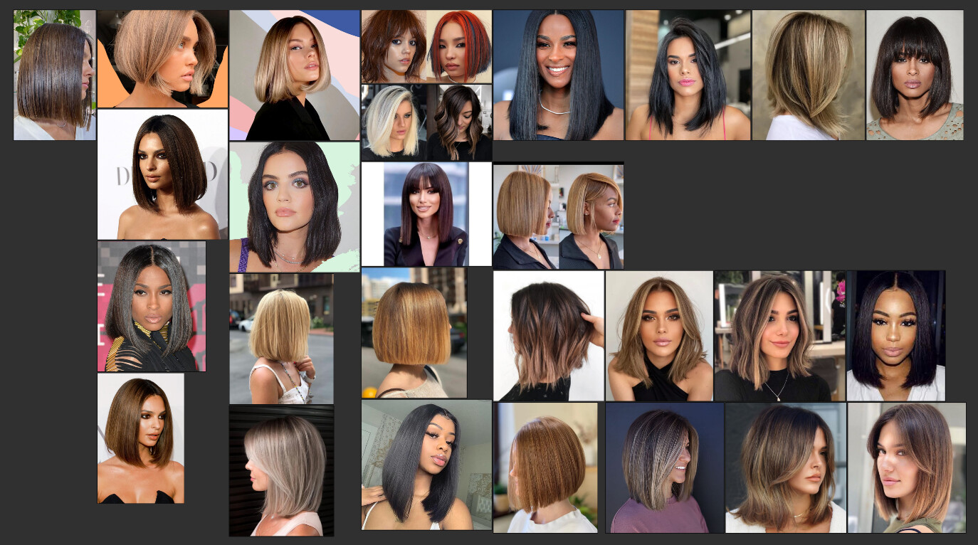 Anna Levina - Real-Time Hair Cards - Long Bob Straight