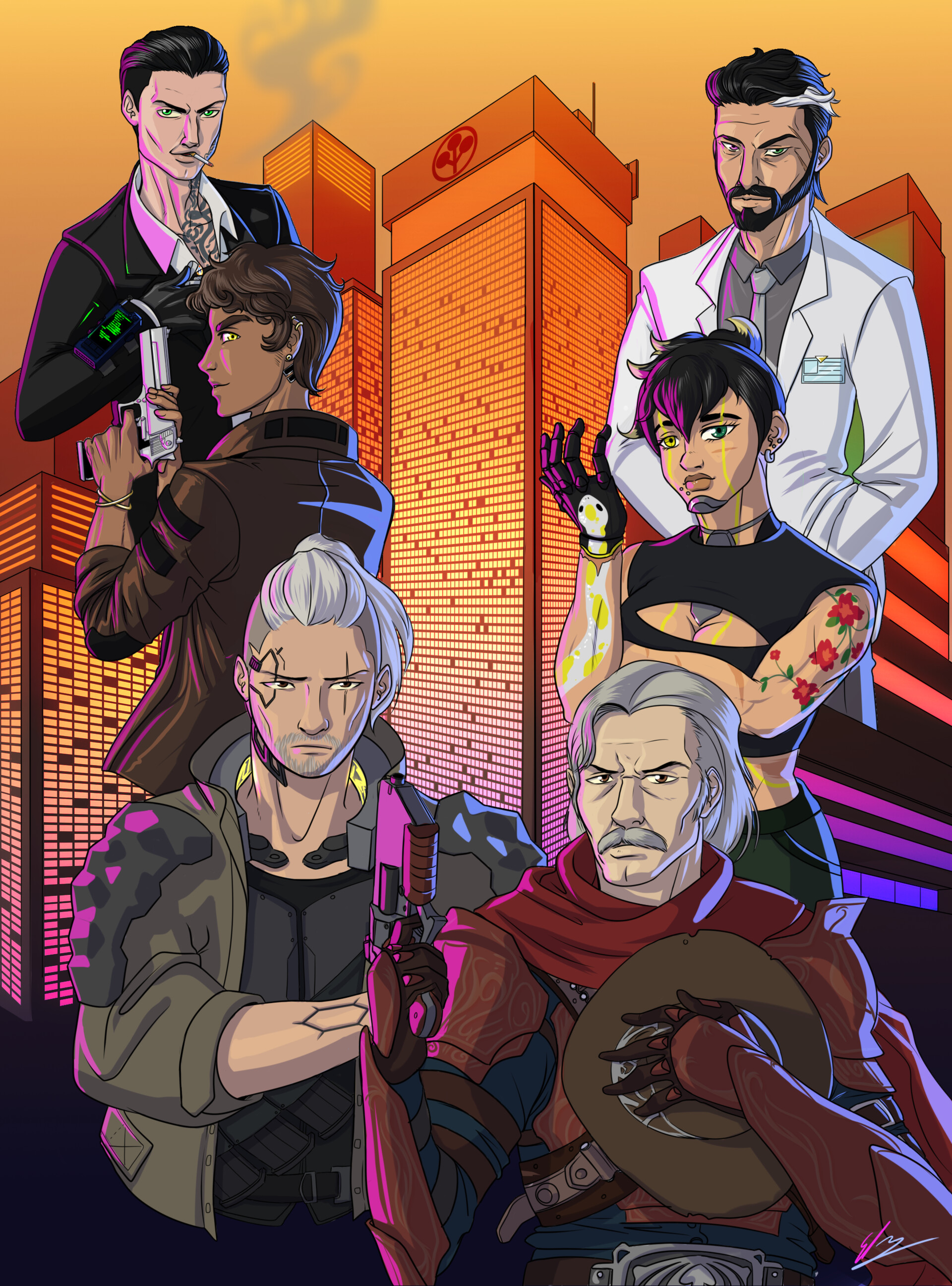 Elz Commission Poster S1 And S2 Cyberpunk RPG elz-commission-poster-s1-and-s2-cyberpunk-rpg