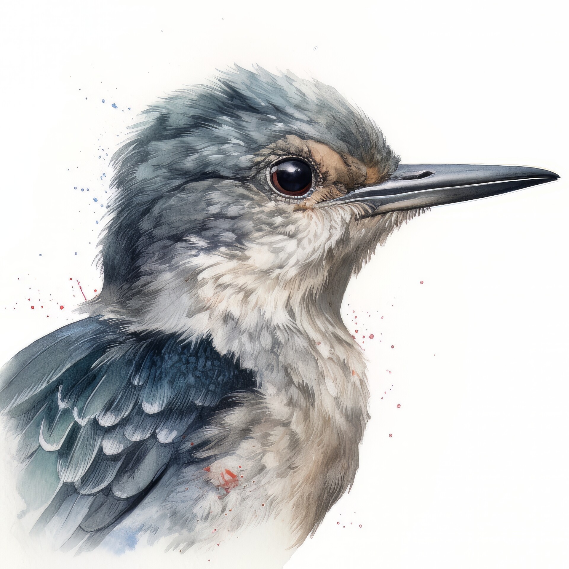 ArtStation - Martin Bird Portrait Watercolor Painting