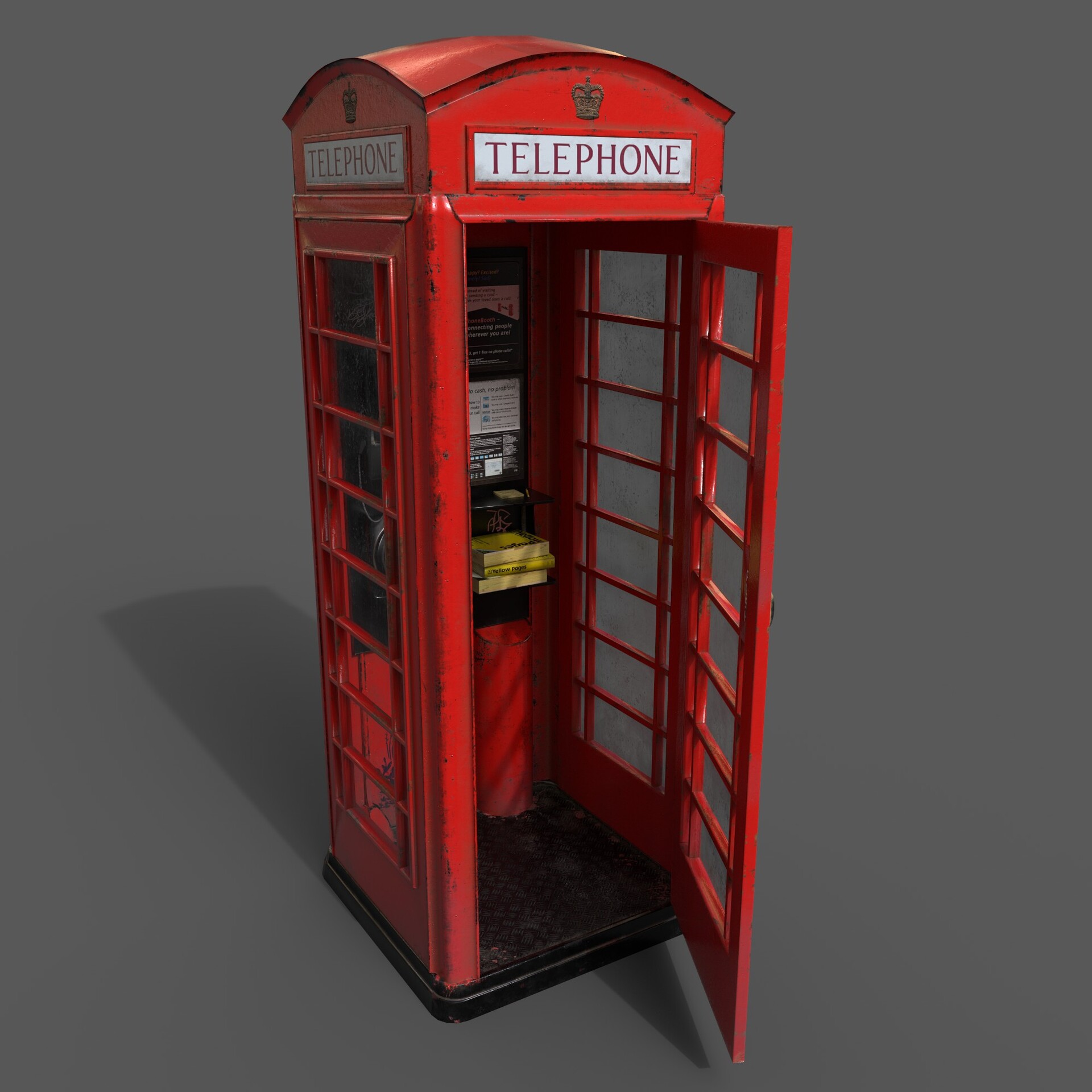 ArtStation - British Telephone Booth