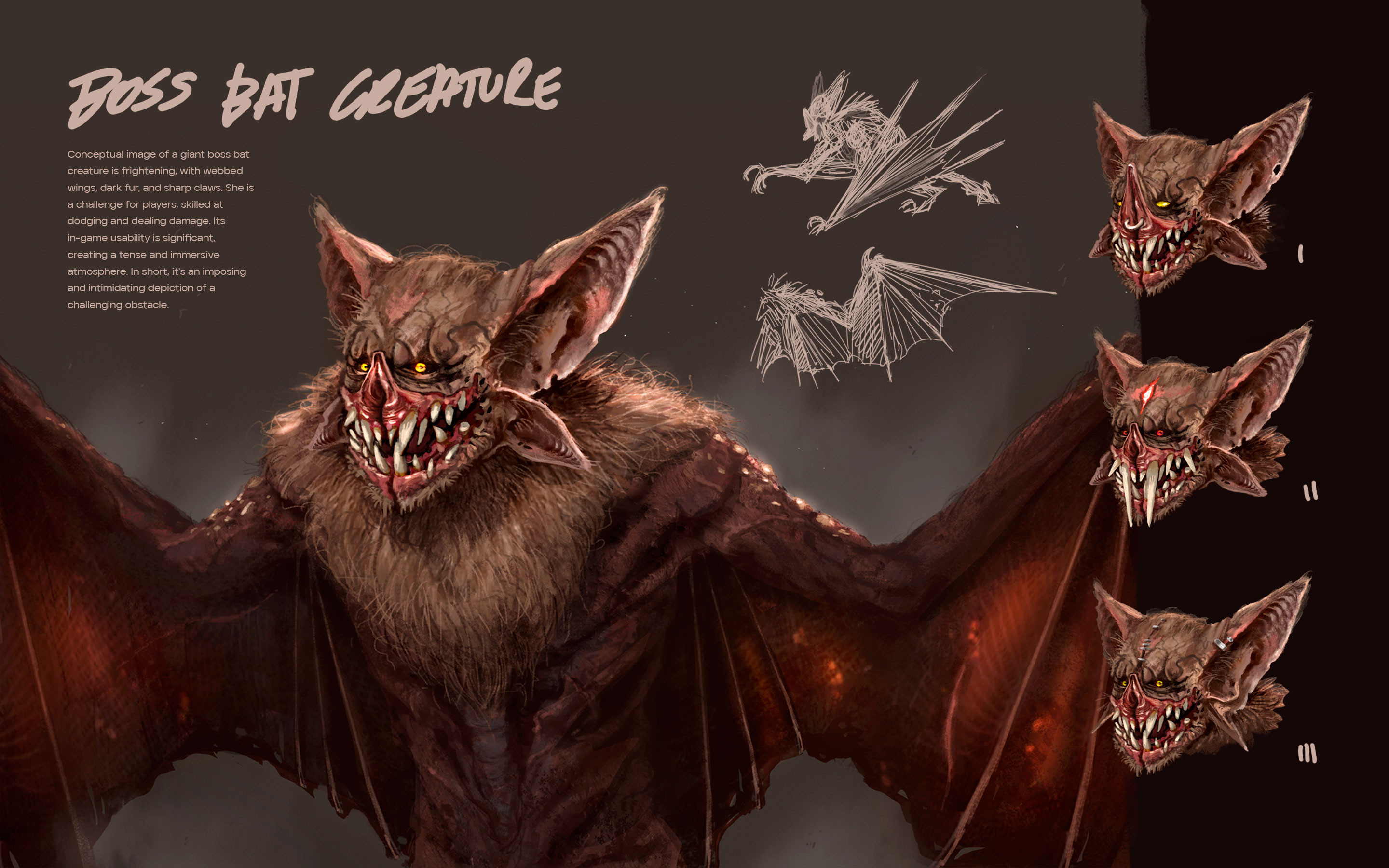 Portfolio Matt Wild - Bat Creature Boss