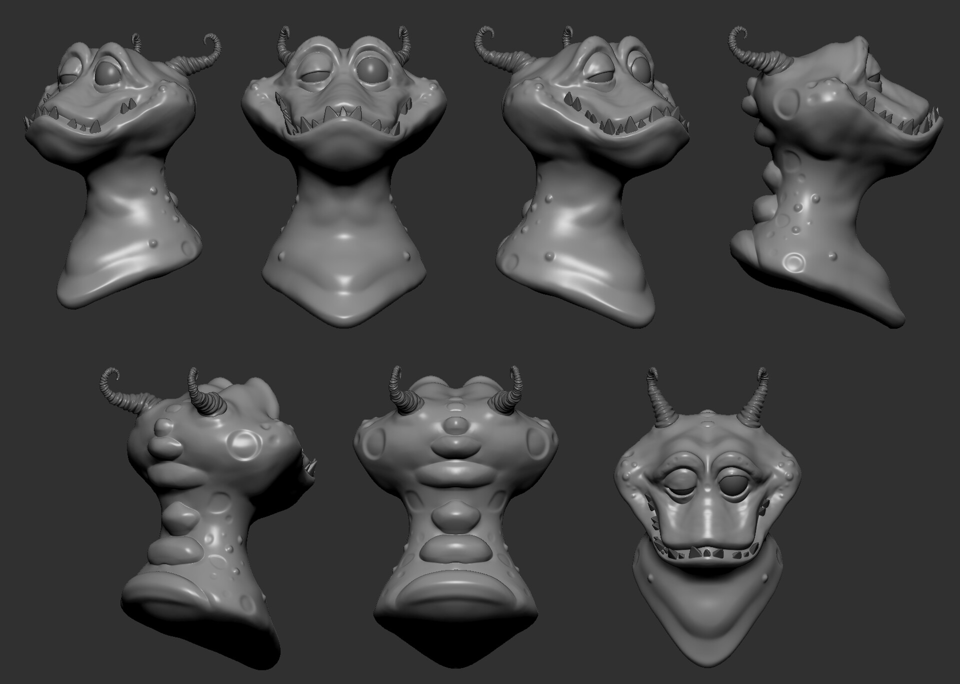 ArtStation - ZBrush Practice Sculpts