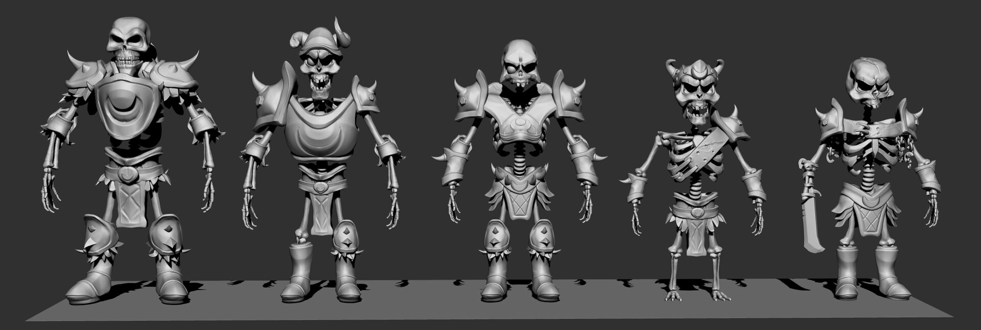 ArtStation - Deadites! Skeleton Warriors!