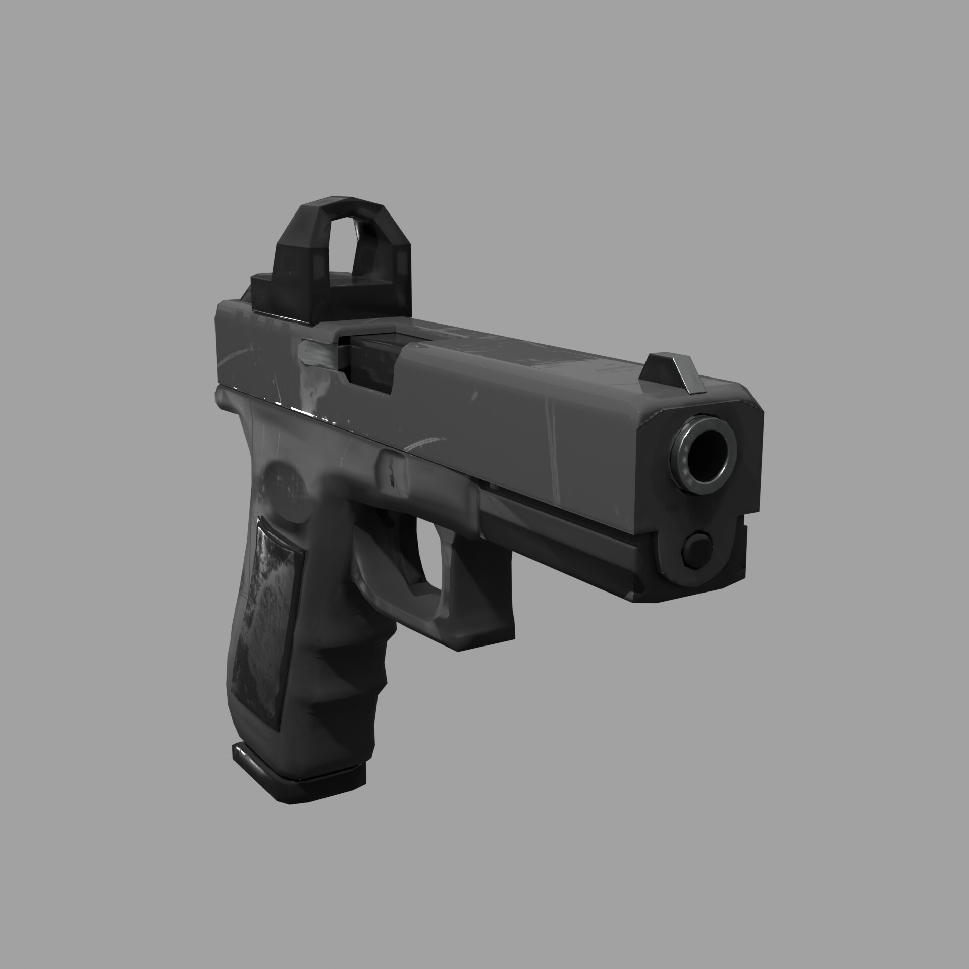 ArtStation - Low-poly gun for game