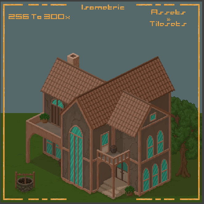 ArtStation - isometric pixel building