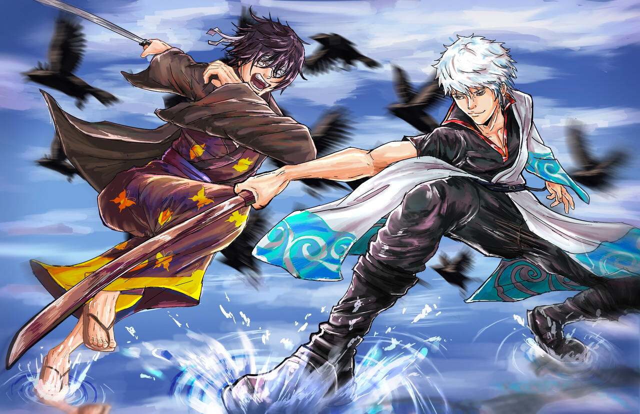 ArtStation - Gintoki vs Takasugi