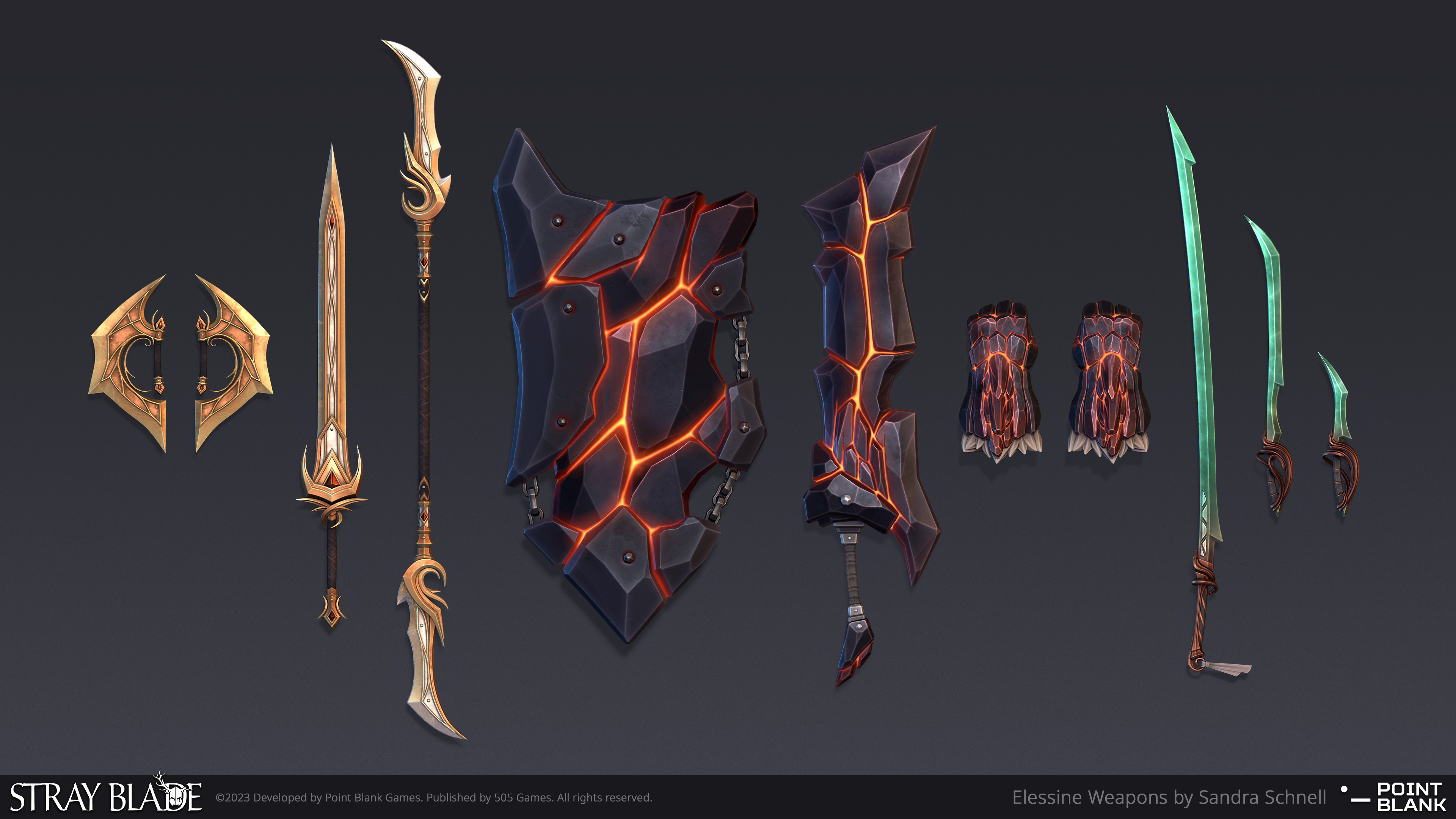 Sandra Schnell - STRAY BLADE - Elessine Weapons