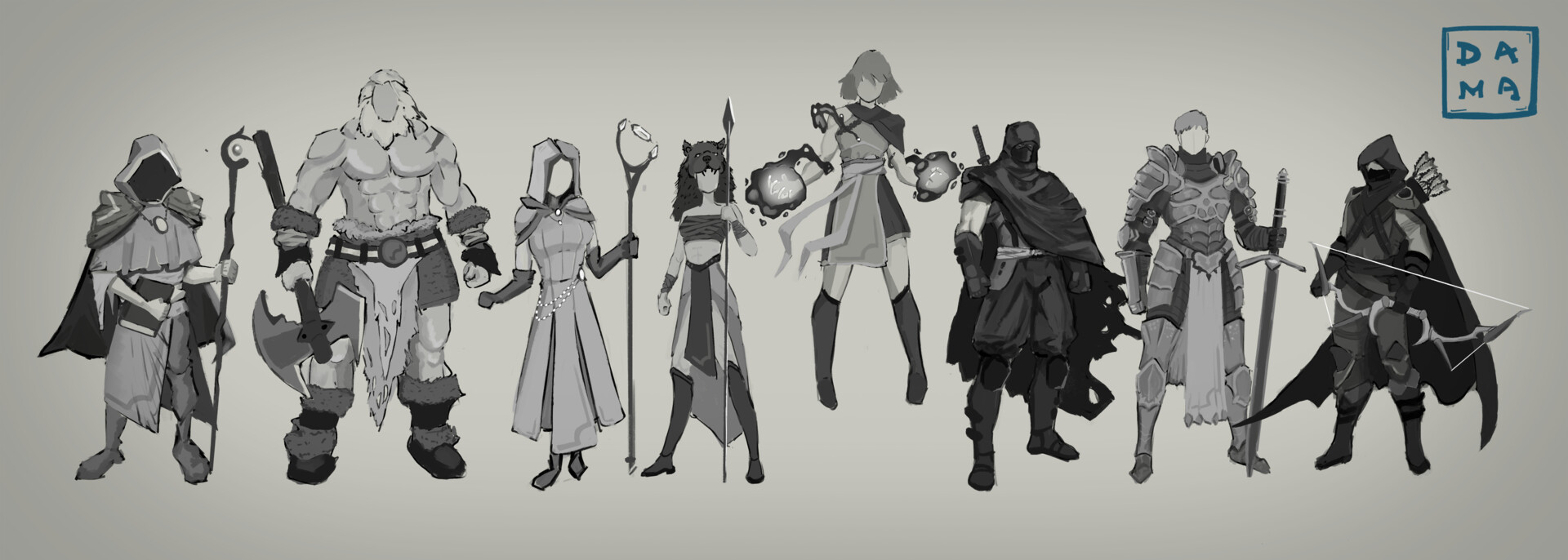 ArtStation - Concept art - Various Classes