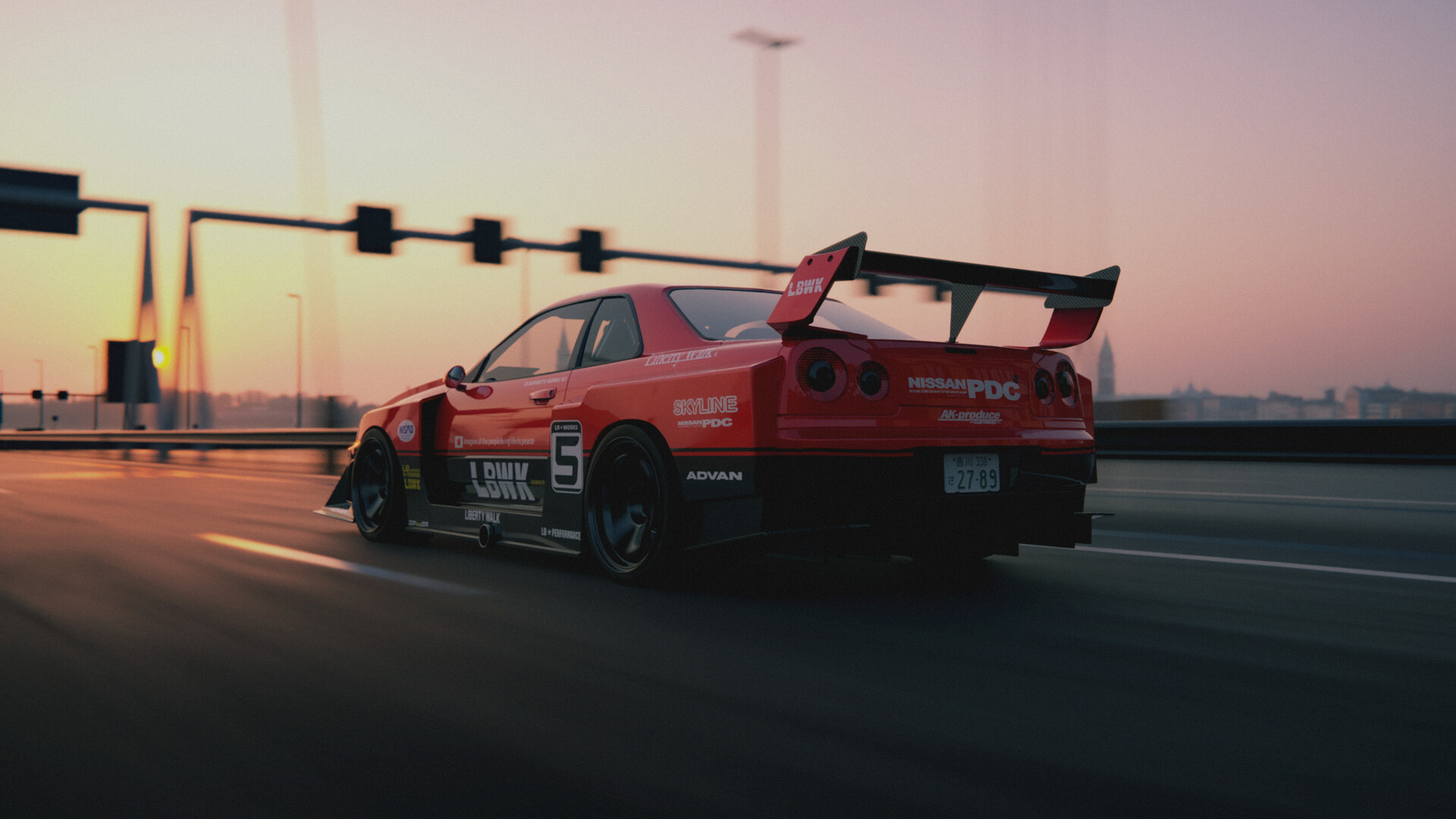 ArtStation - '02 Nissan R34 GTR Super Silhouette Skyline