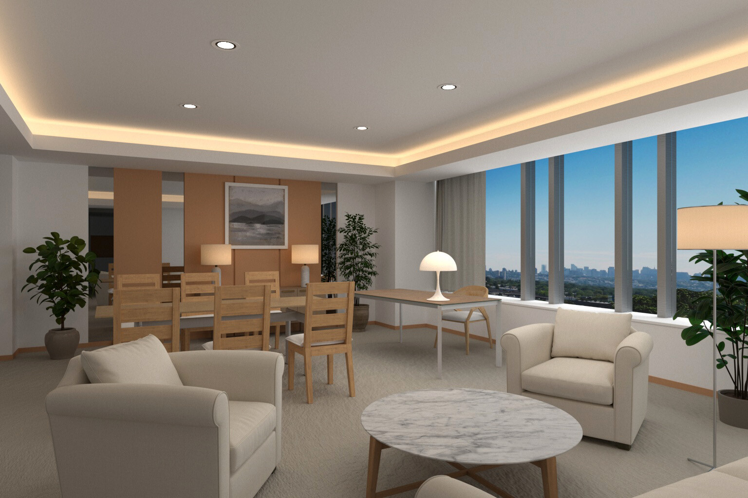 ArtStation - Japanese business hotel living room