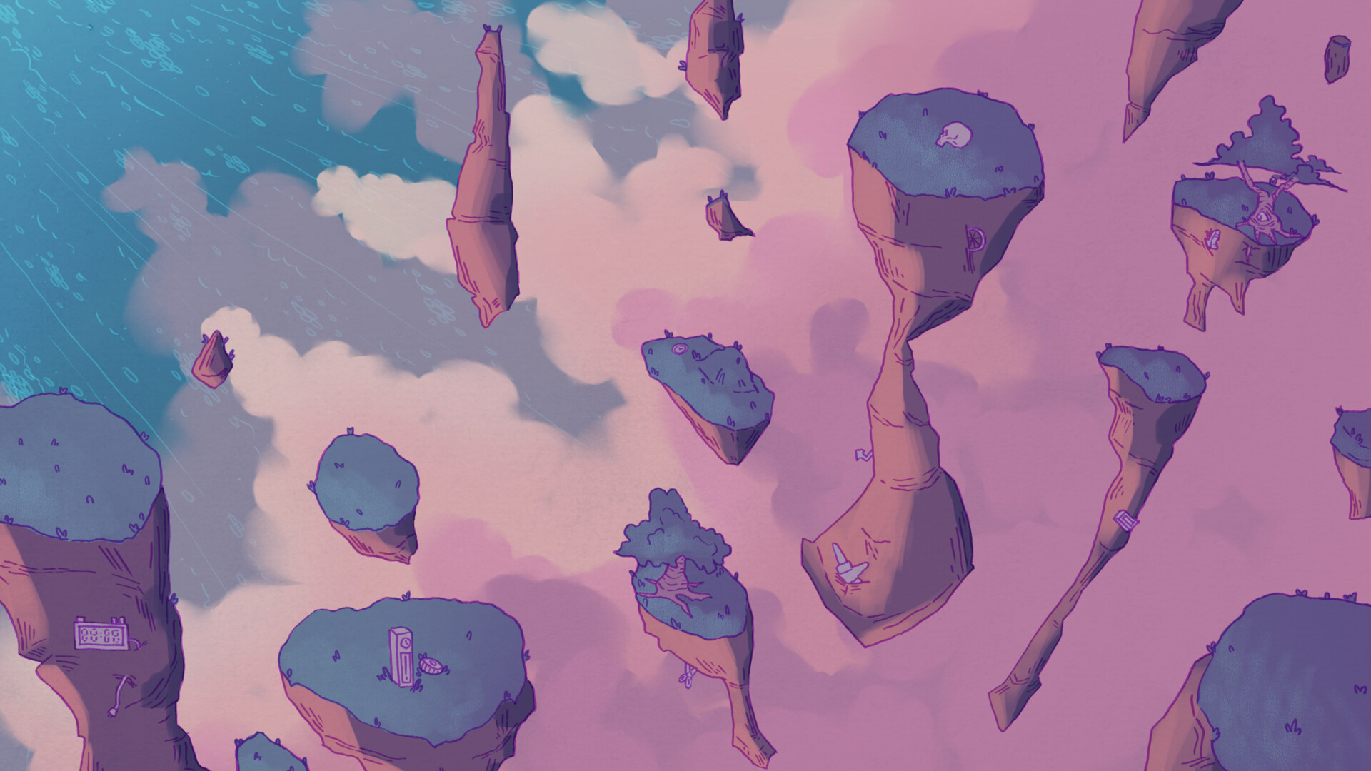 ArtStation - Floating Cloud Landscape