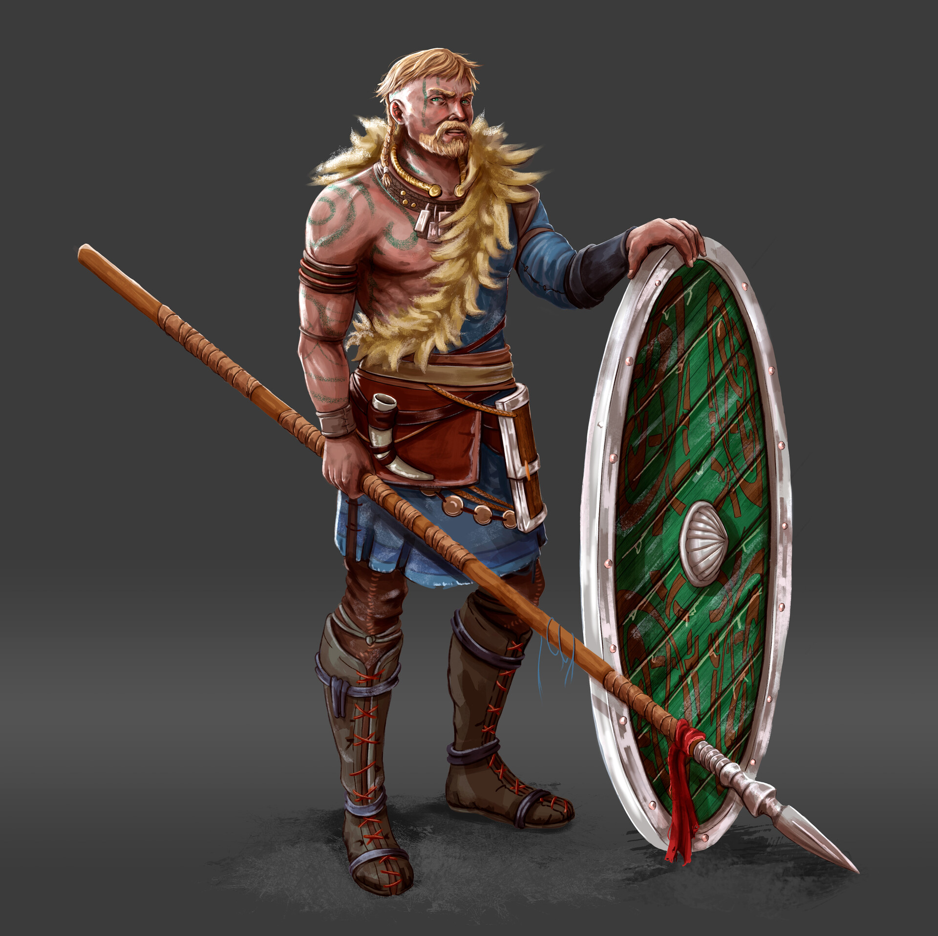 ArtStation - Celtic warrior