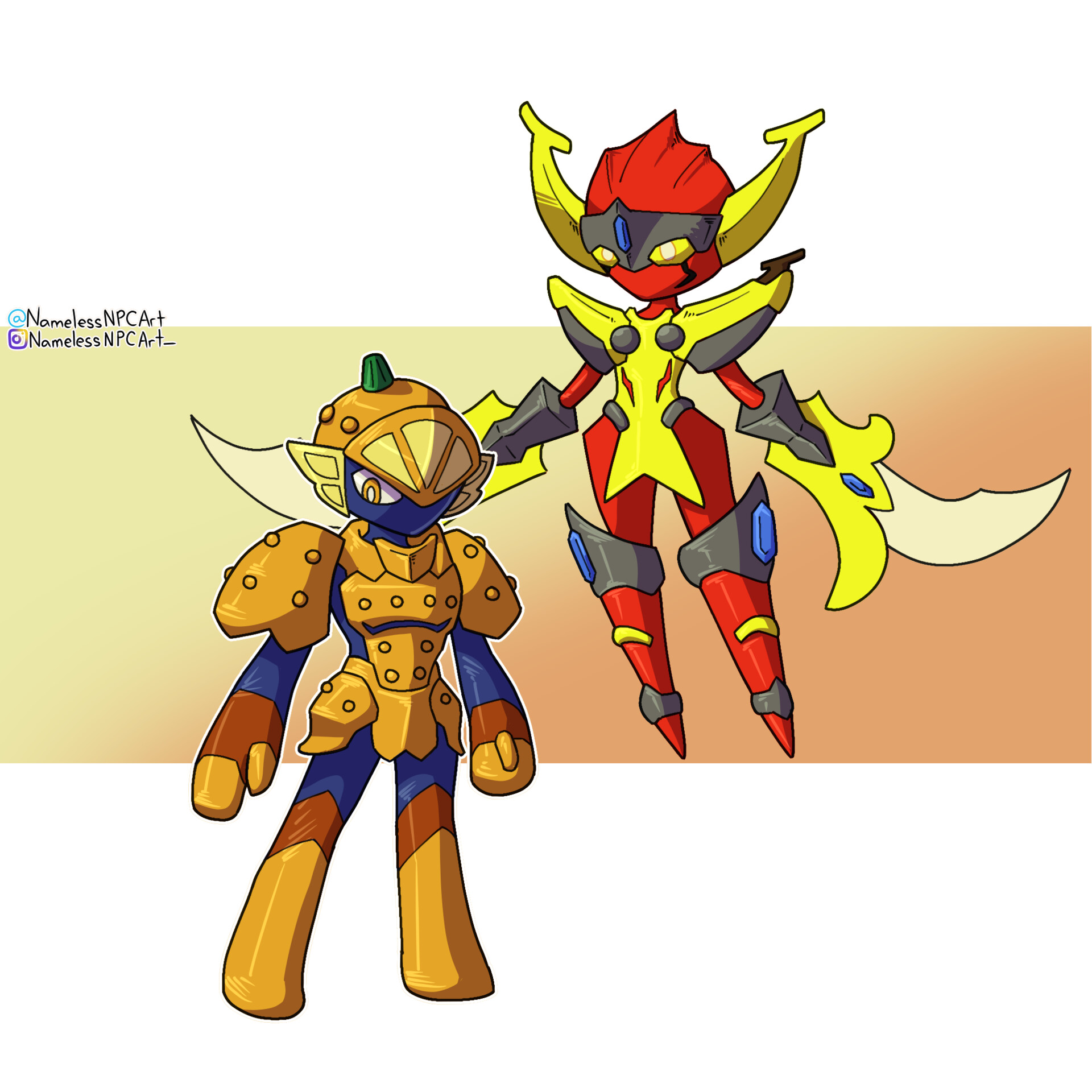 ArtStation - Gaim inspired Armarouge and Ceruledge