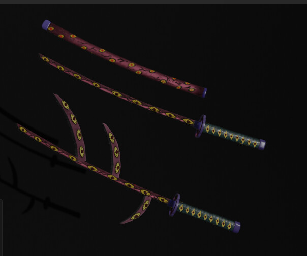 ArtStation - Kokoshibou weapon (Demon slayer)