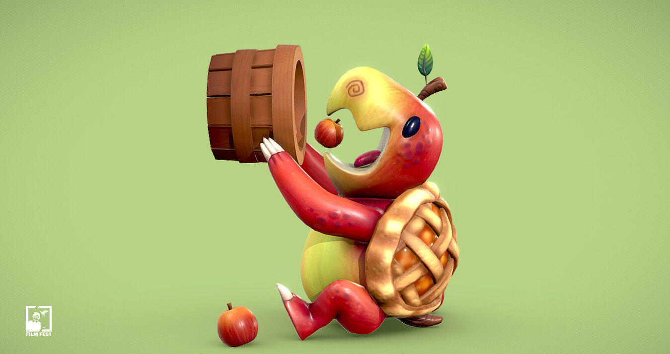 ArtStation - 3D Apple Turtle