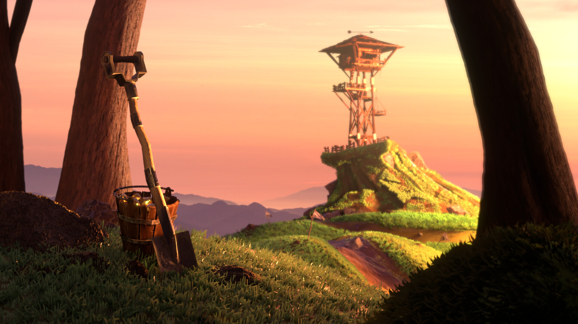 ArtStation - Sunset Hut