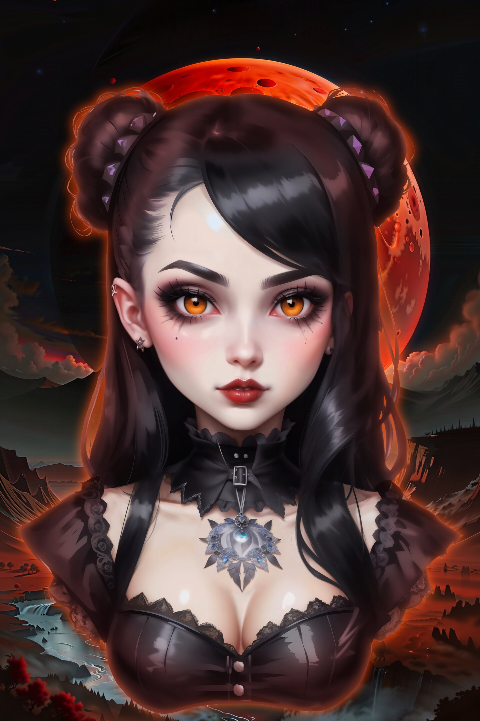 ArtStation - Cute Goth Girl Bust