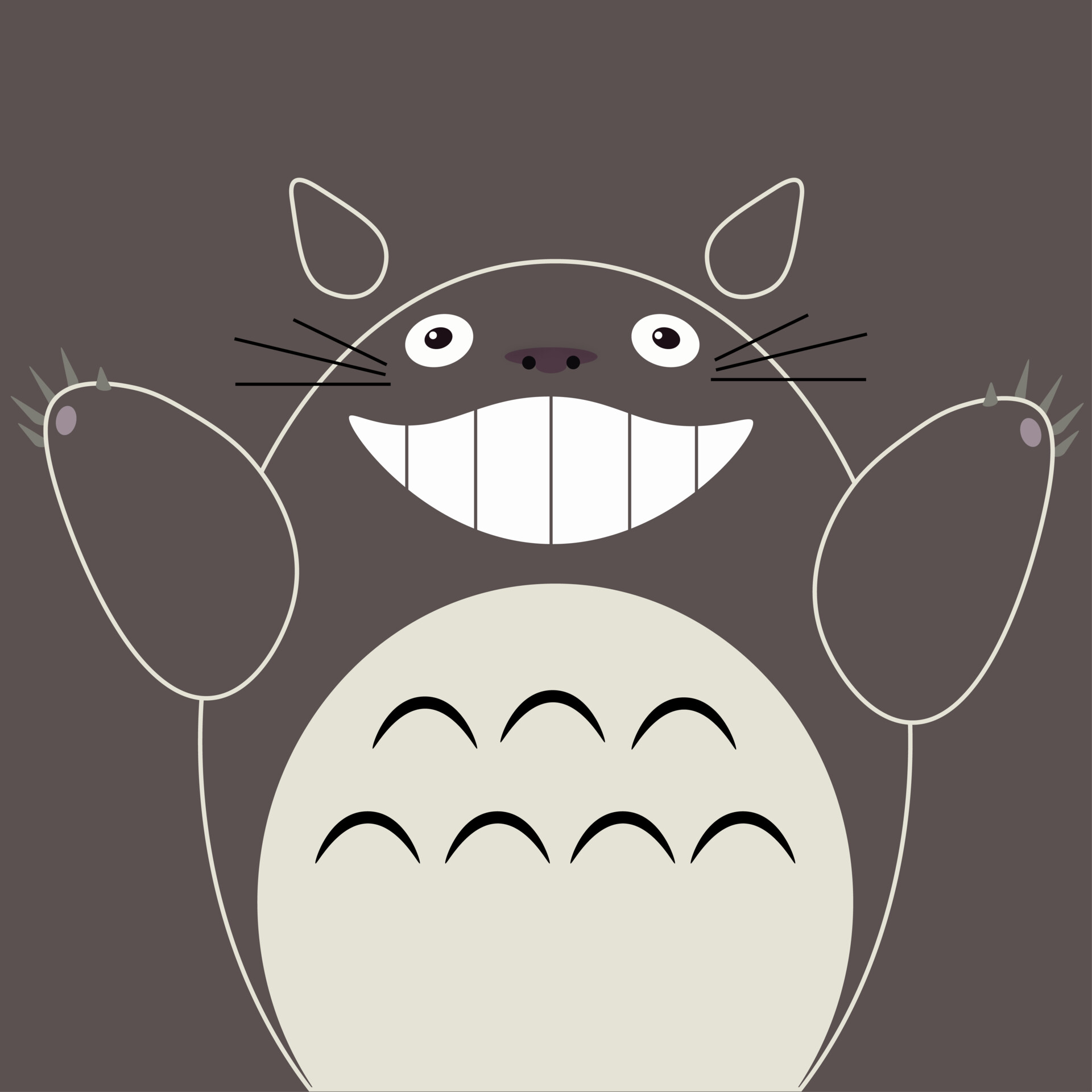 Totoro Smile Wallpaper