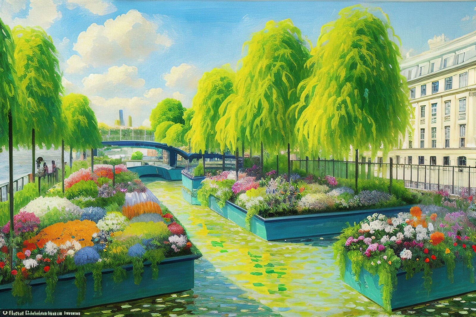 the_french_artist - [AI] Floating gardens on the thames