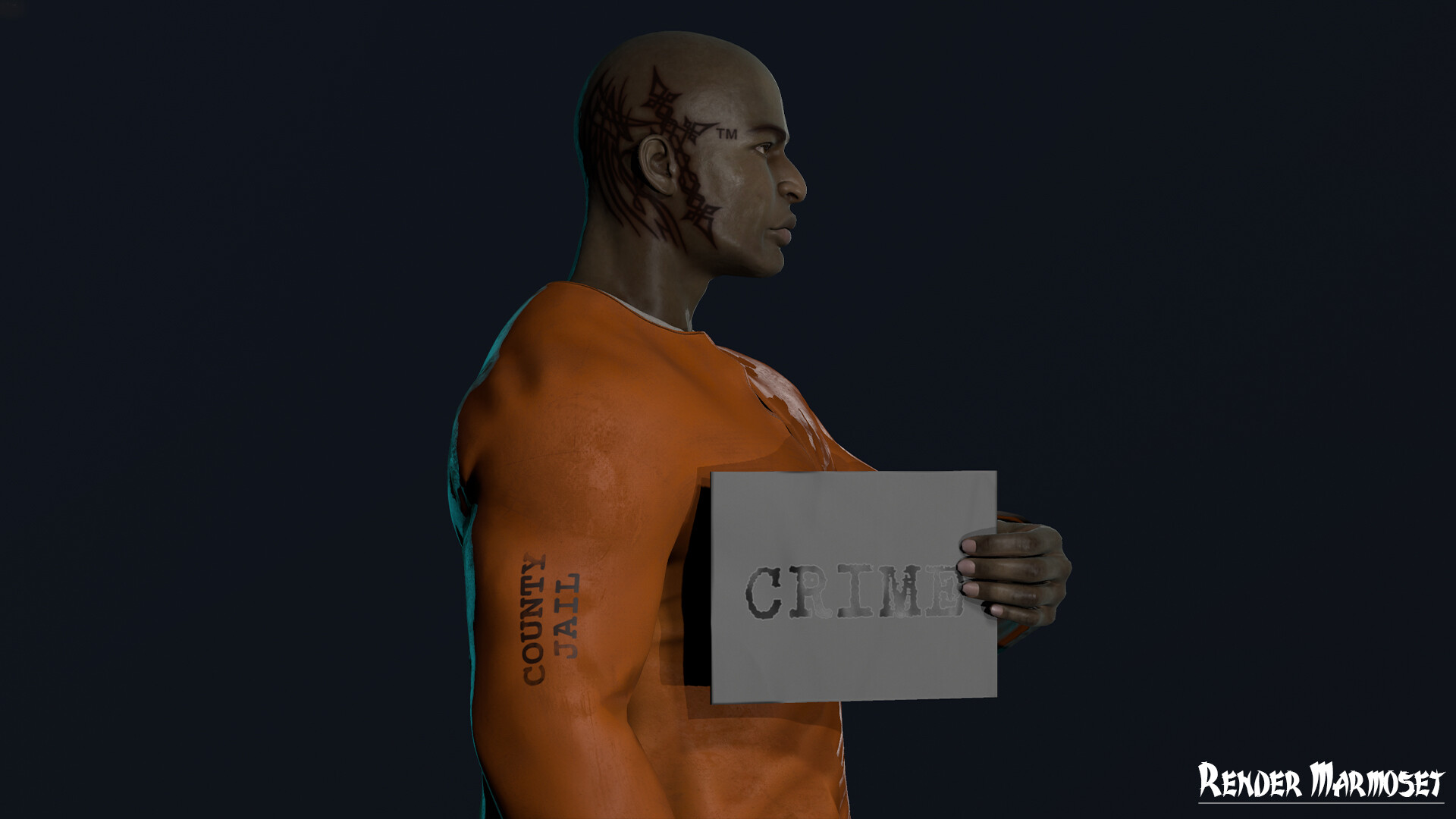 "SDKwarrior" - Criminal 3d low poly game ready