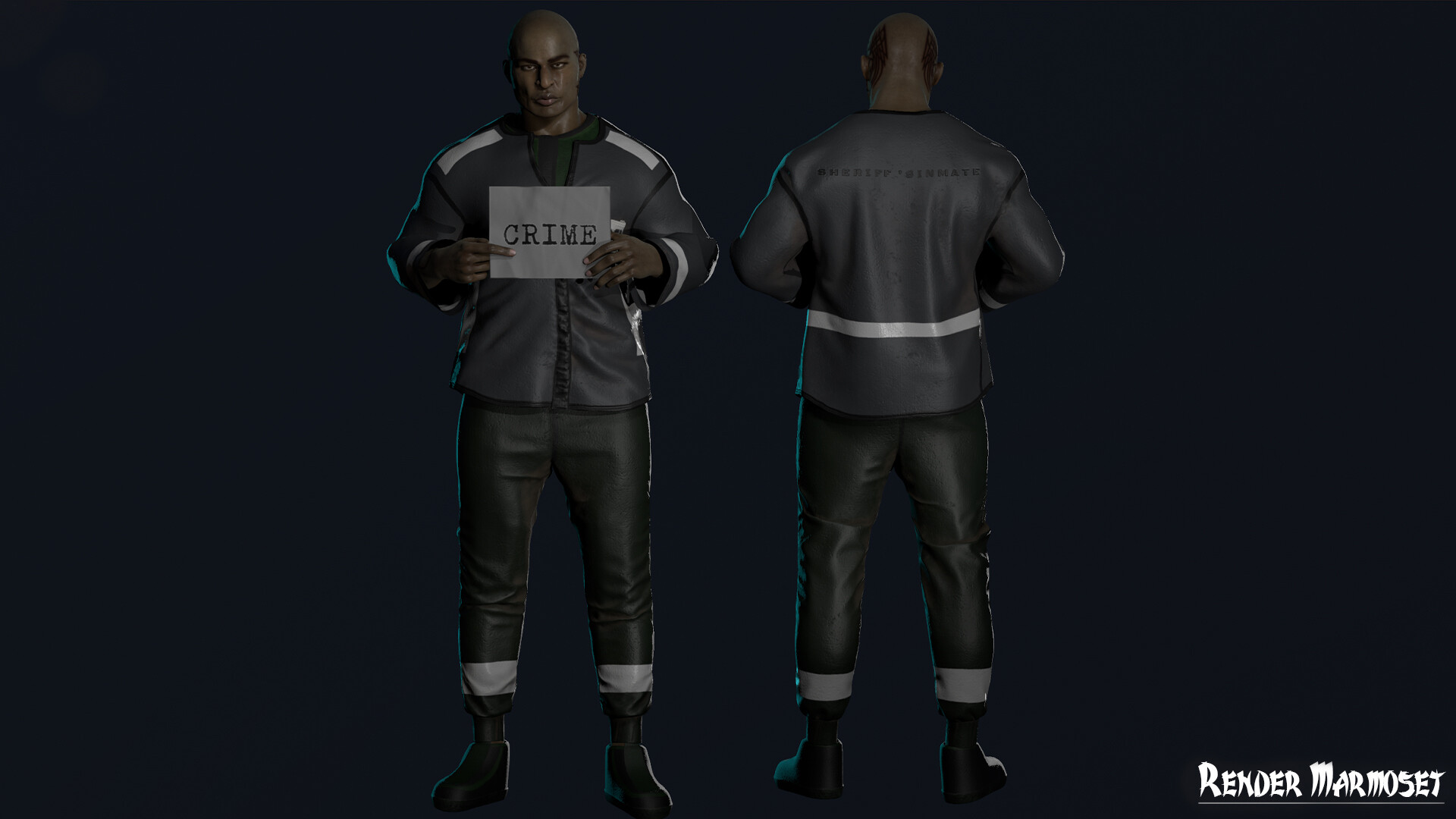 "SDKwarrior" - Criminal 3d low poly game ready