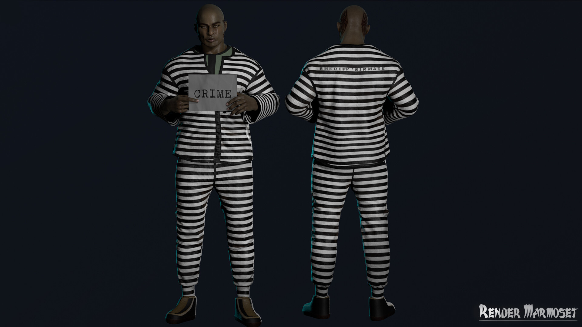 "SDKwarrior" - Criminal 3d low poly game ready