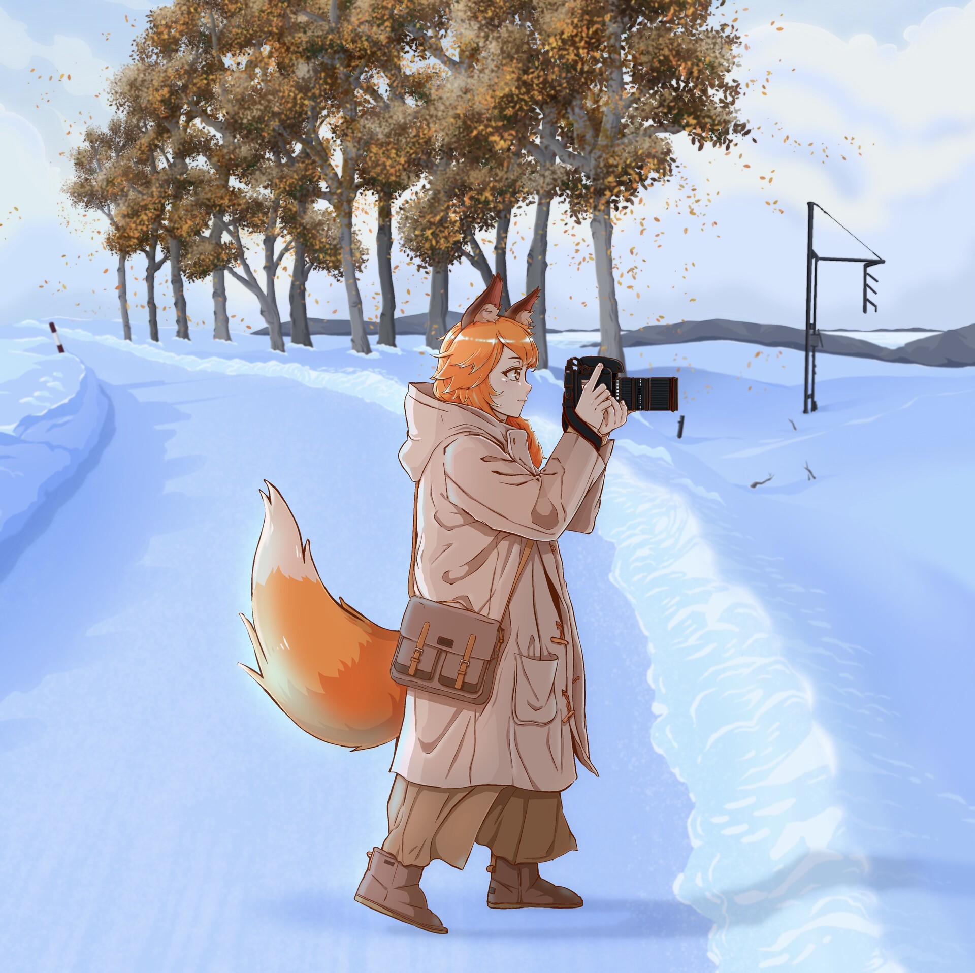 ArtStation - Winter fox (6/5/2023)