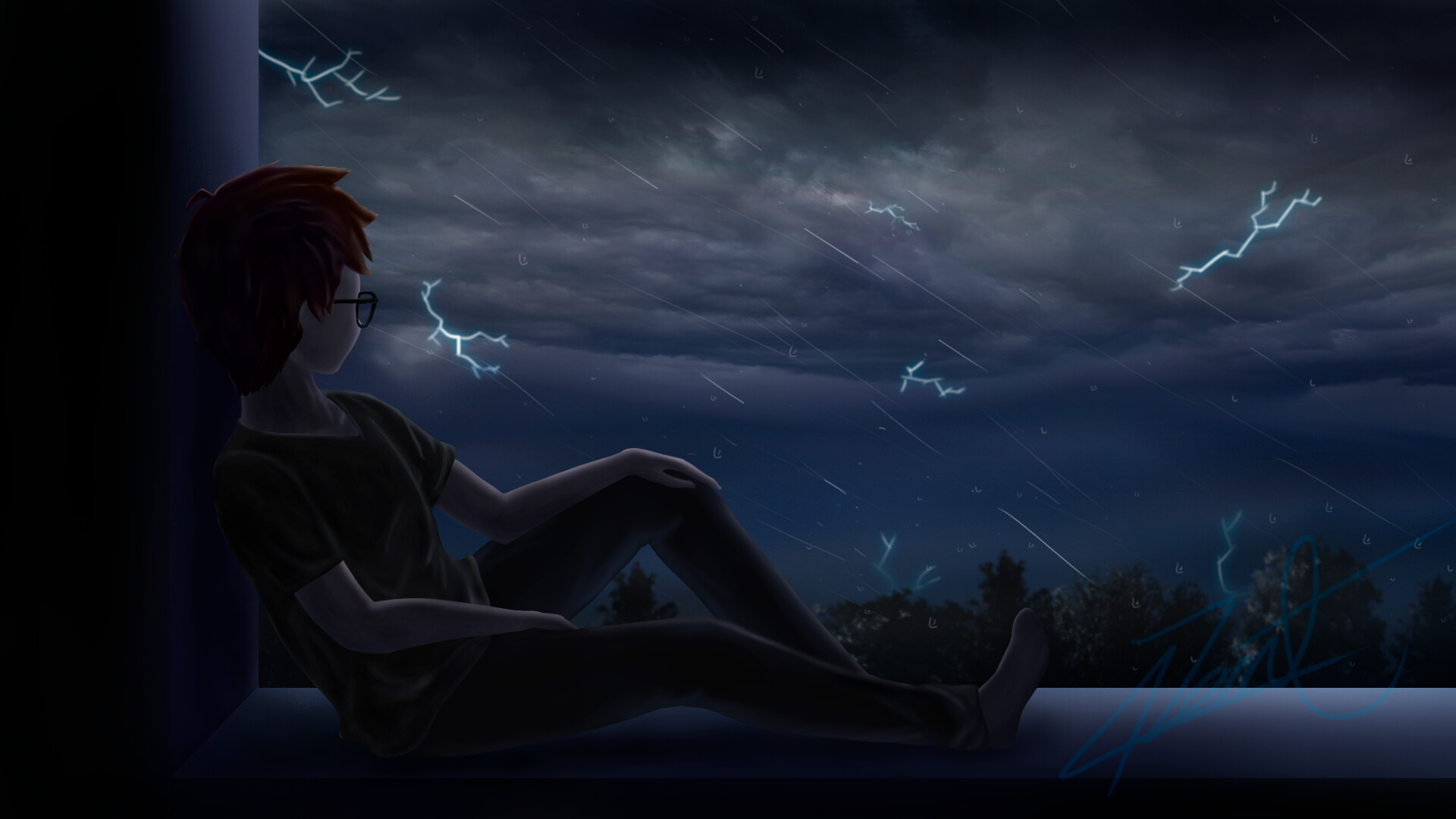 ArtStation - A Stormy Night 🌃