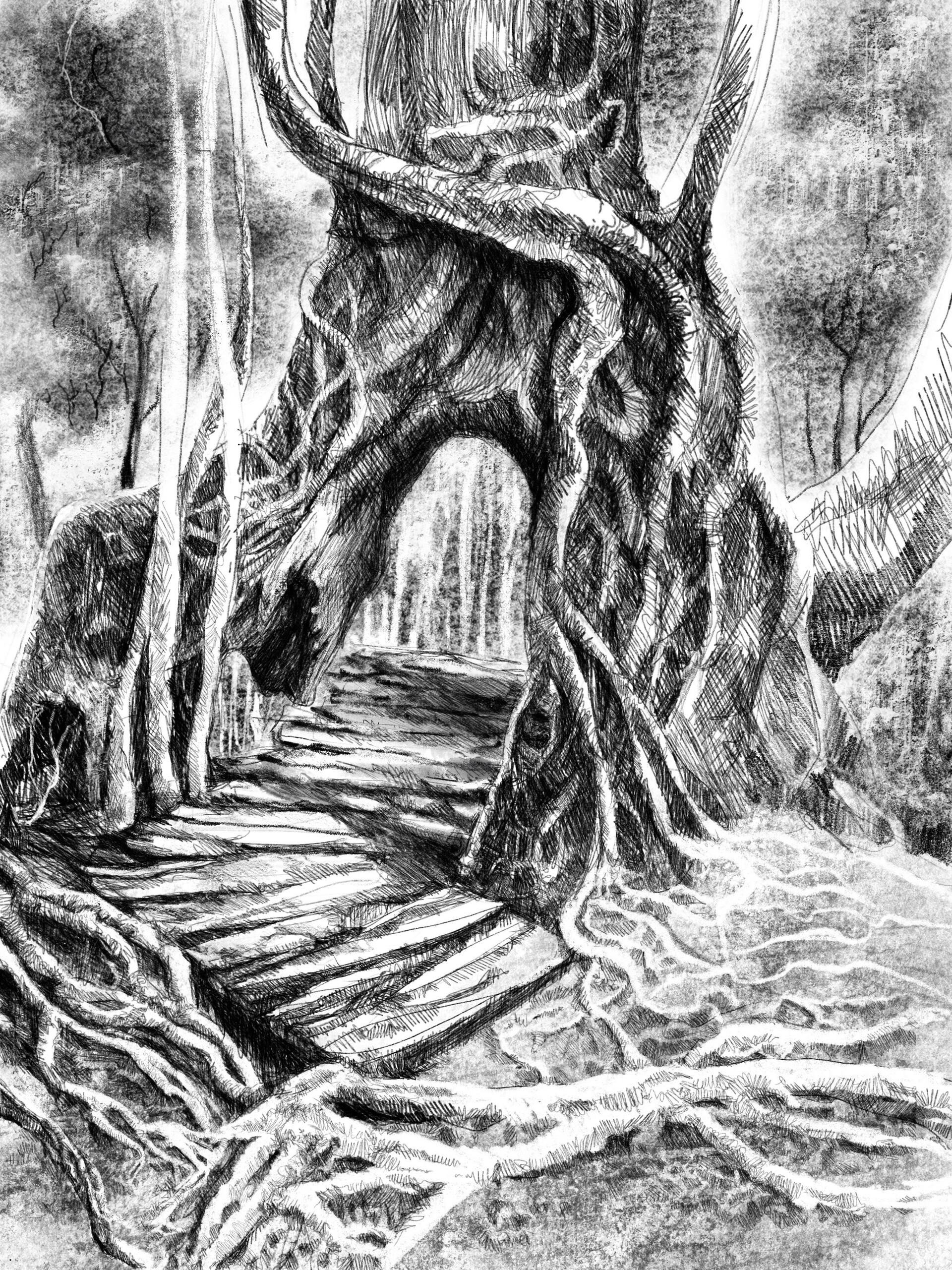 ArtStation - Tree in forest