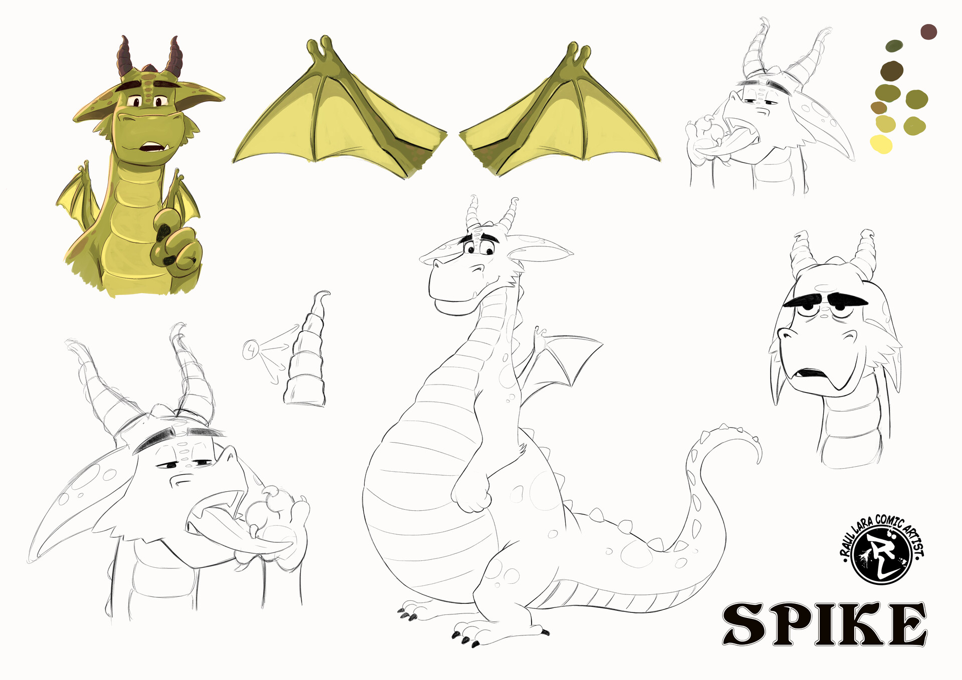 ArtStation - Spike character design