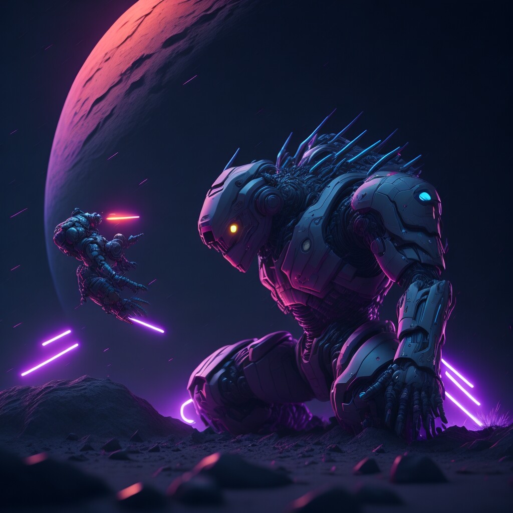 ArtStation - Neon Bots