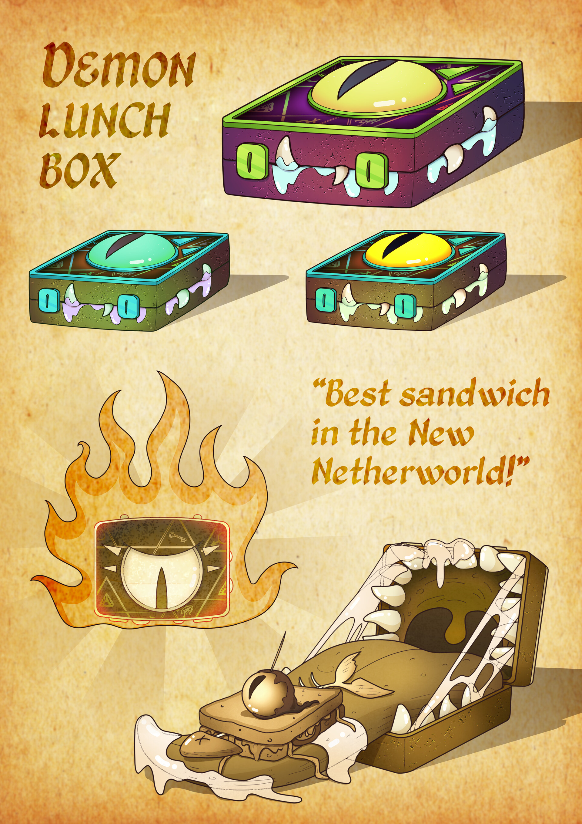 ArtStation - magic lunch box - sample concept