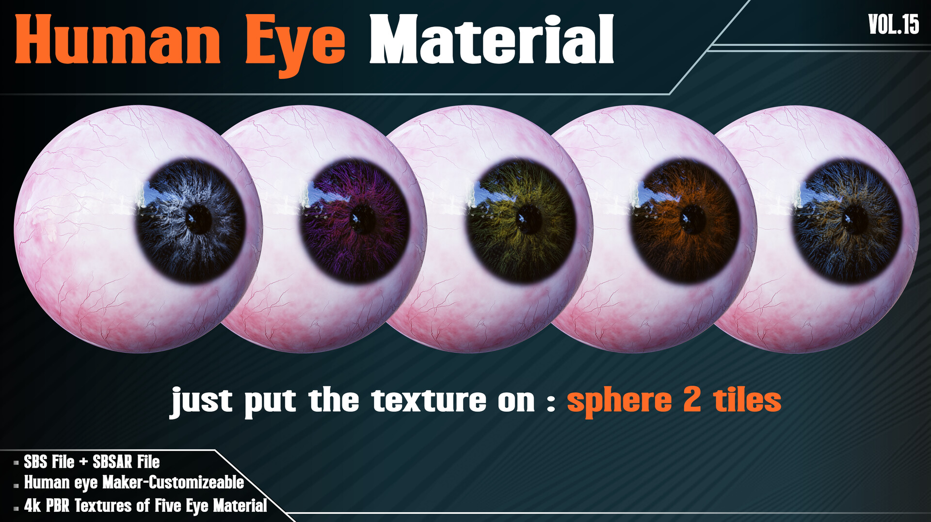 human eye pbr texture