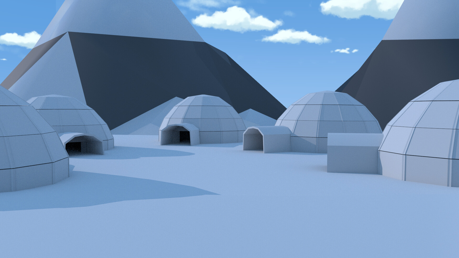 ArtStation - Low poly winter